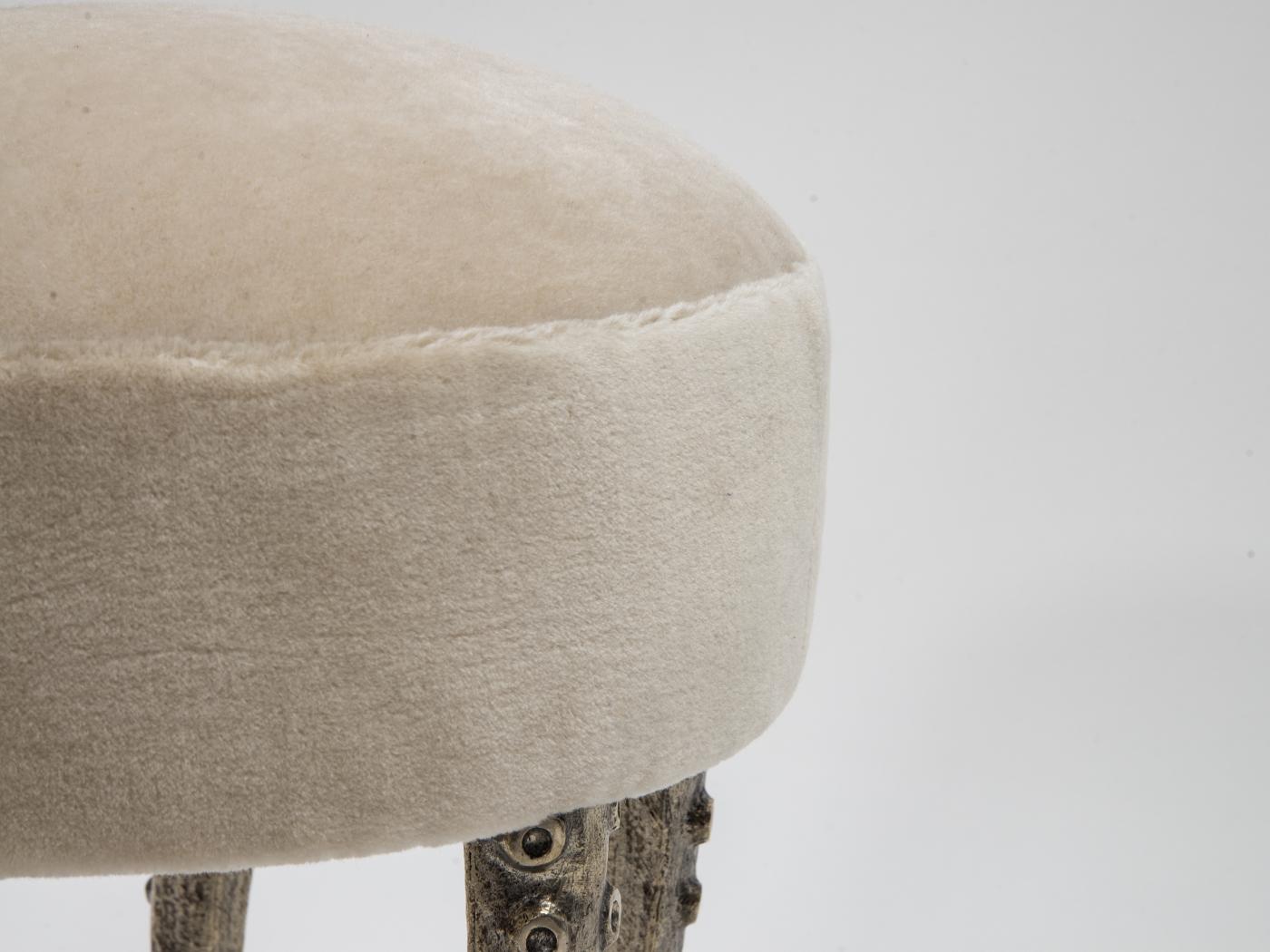 Kam Tin - Silver Octopus stool