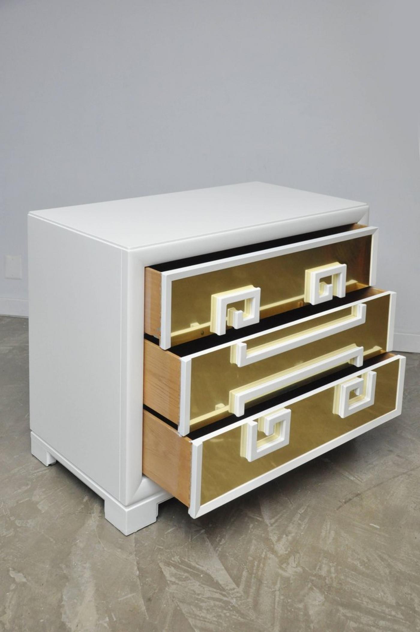 Kittinger Furniture Co. - Kittinger "Greek Key Chests" in White Lacquer ...