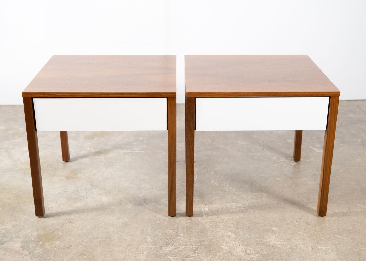 Knoll - Florence Knoll Nightstands in Walnut for Knoll Associates Early ...