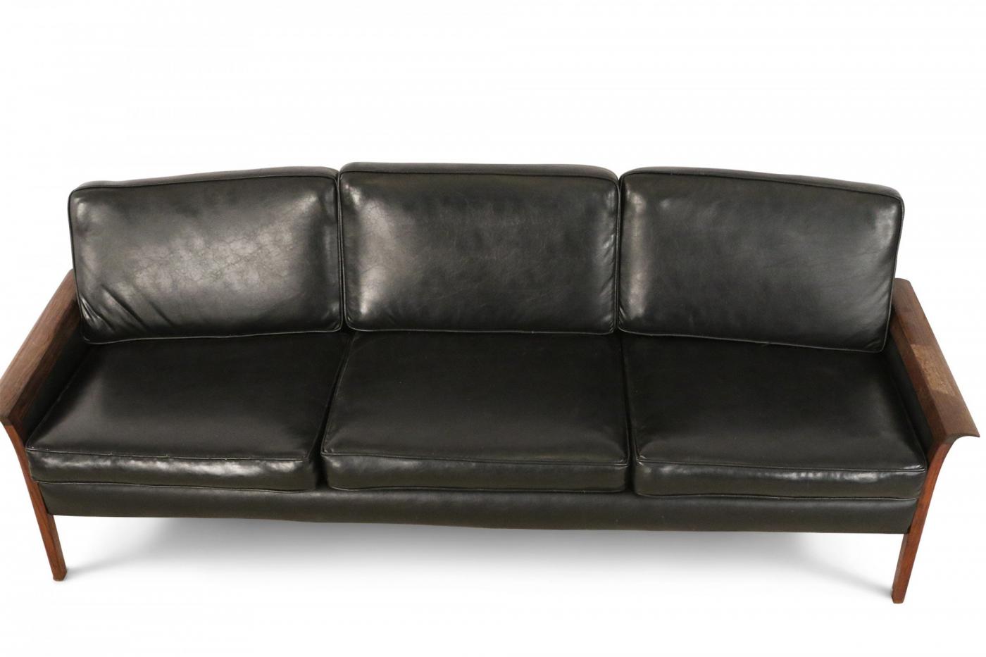 Knut Saeter - Knut Saeter for Vatner Mobler Norwegian Black Leather and ...