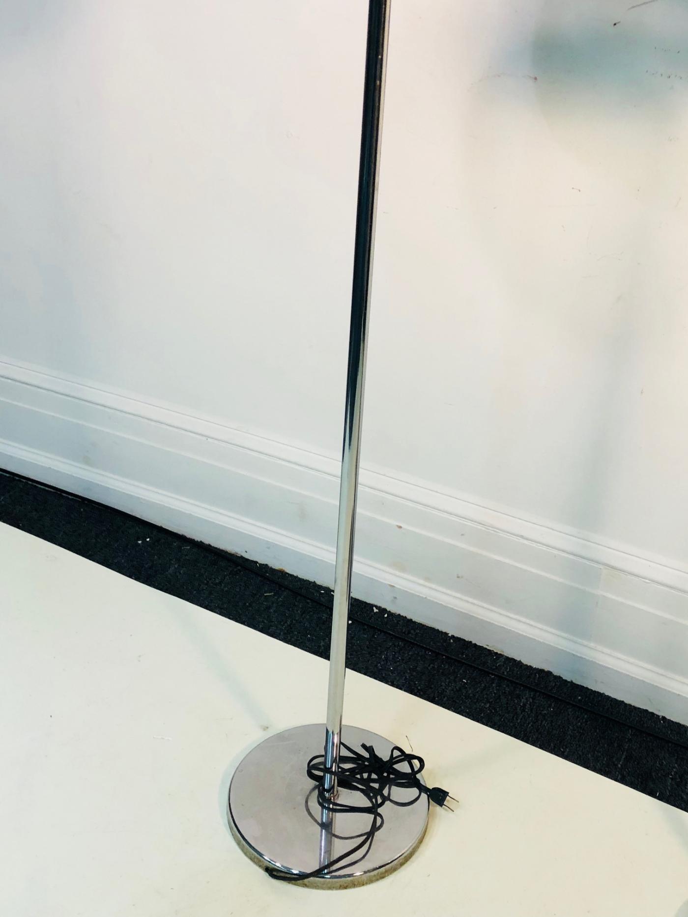 Koch & Lowy - Pair of Koch & Lowy Three Globe Shades Chrome Floor Lamps