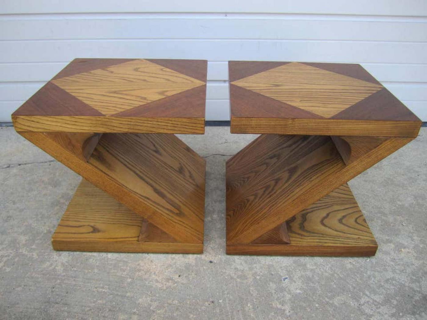 Lane Furniture - Excellent Pair of Lane Z End Side Tables Mid-Century ...