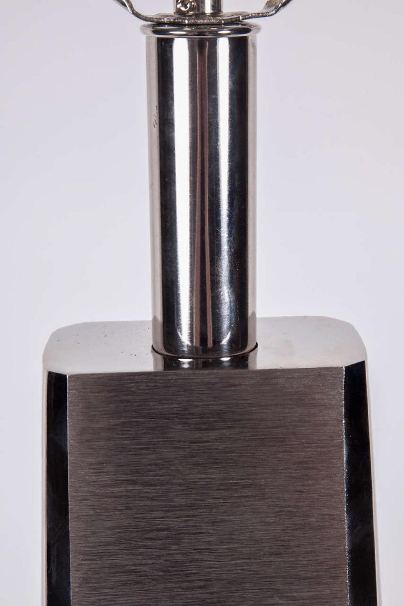 Laurel Lamp Company - Modernist Brushed/Polished Nickel Lamps
