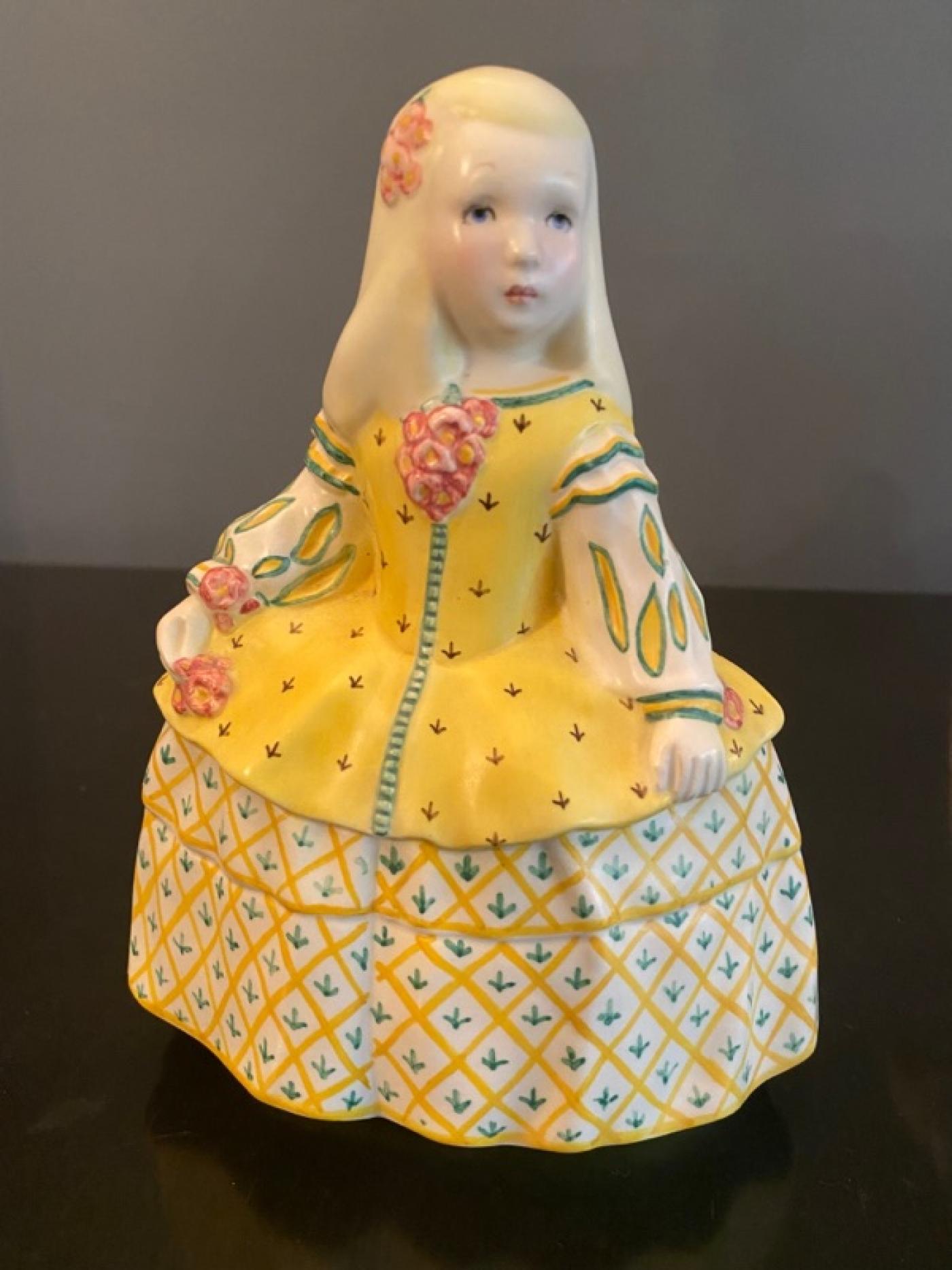 Lenci - LENCI BEAUTIFUL LITTLE GIRL CERAMIC FIGURE