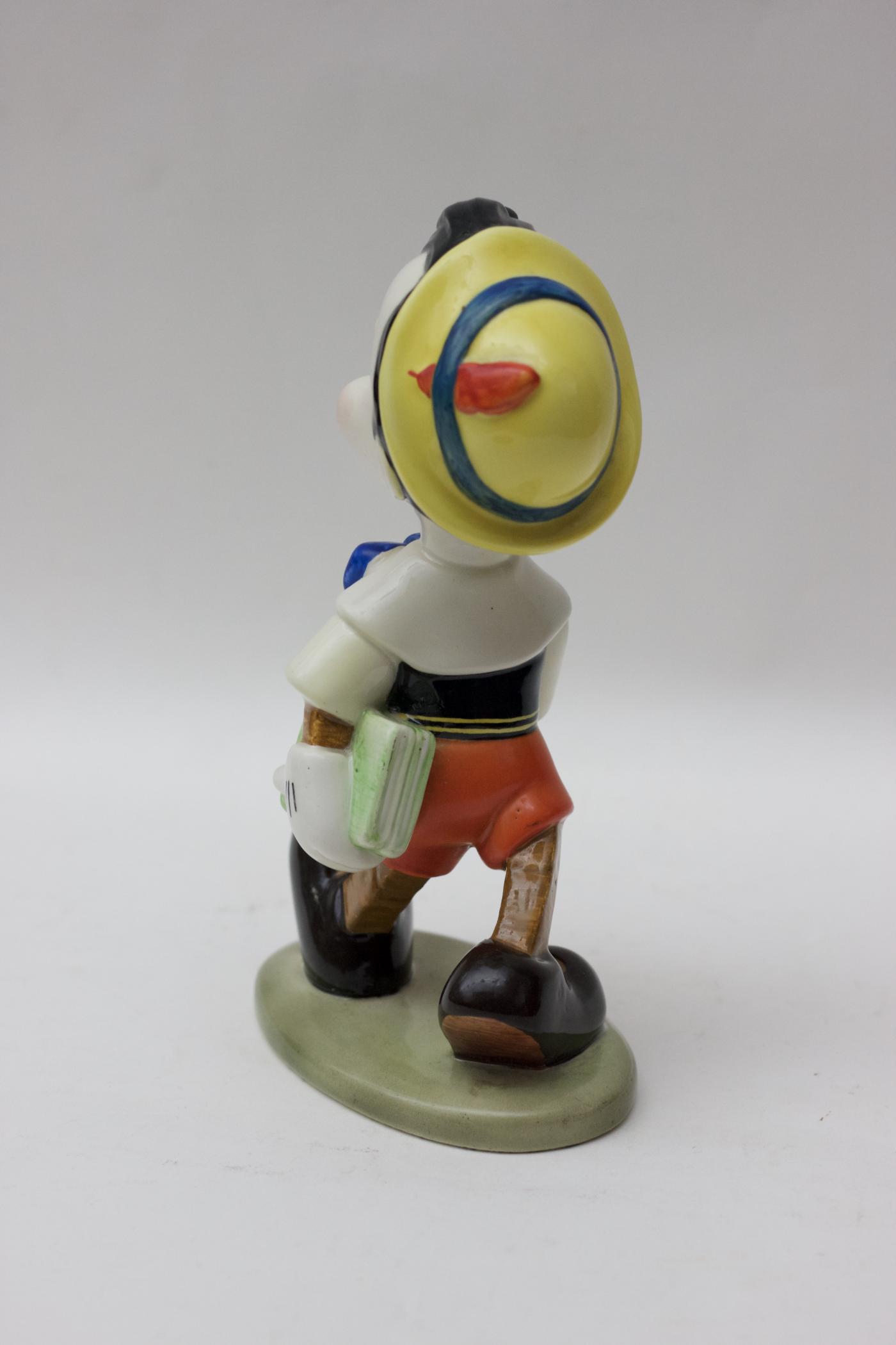 Lenci - Rare Ceramic figure of Pinocchio by Lenci, Italy