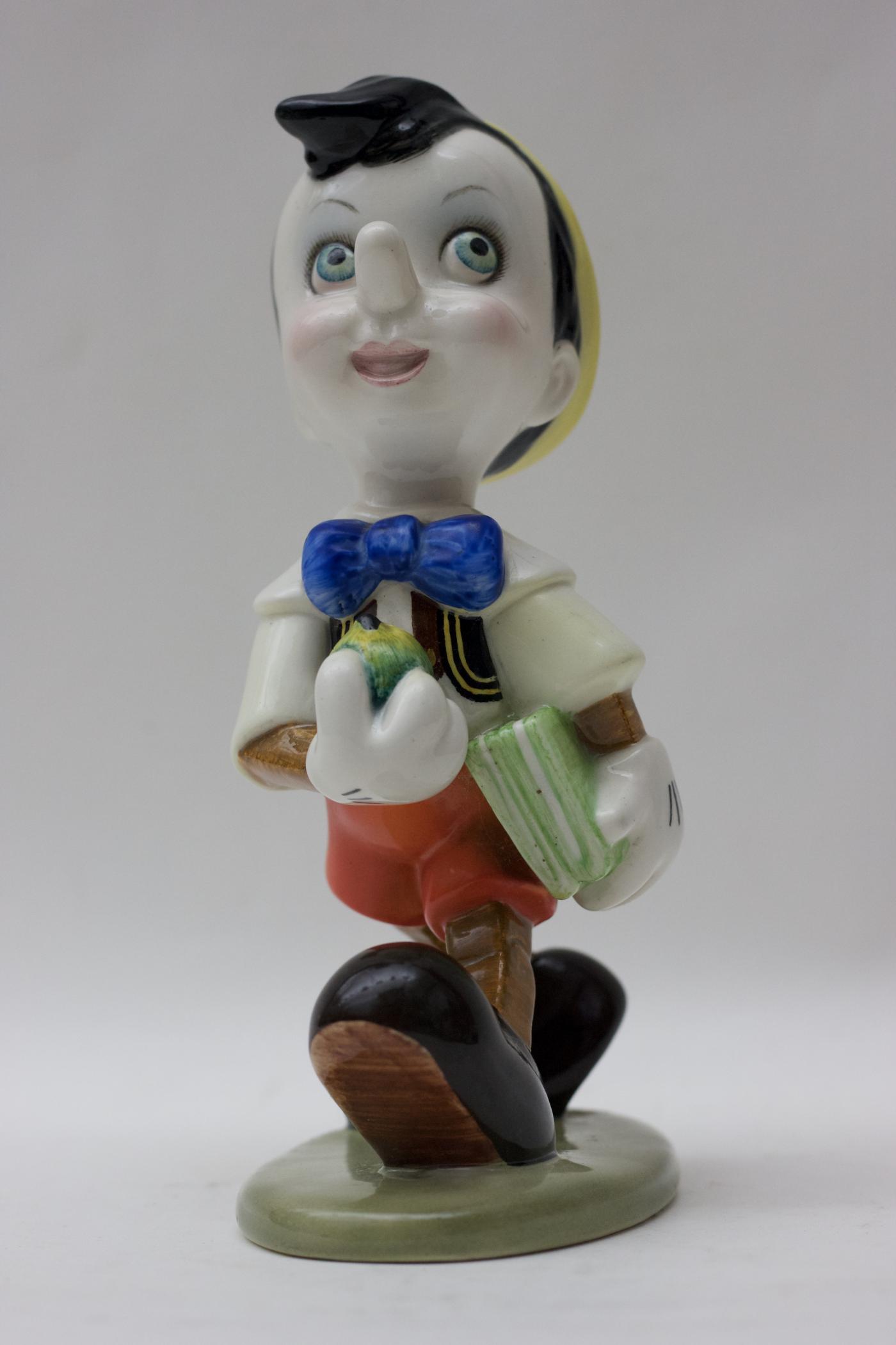 Lenci - Rare Ceramic figure of Pinocchio by Lenci, Italy