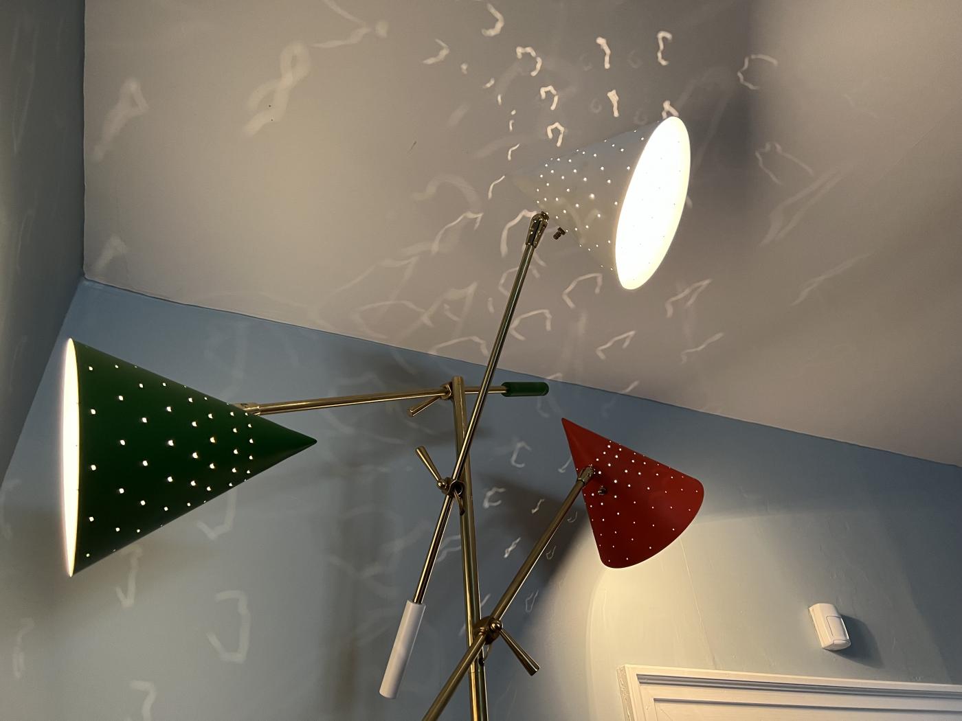 Lightolier - TRI COLOR TRIENNALE FLOOR LAMP BY LIGHTOLIER