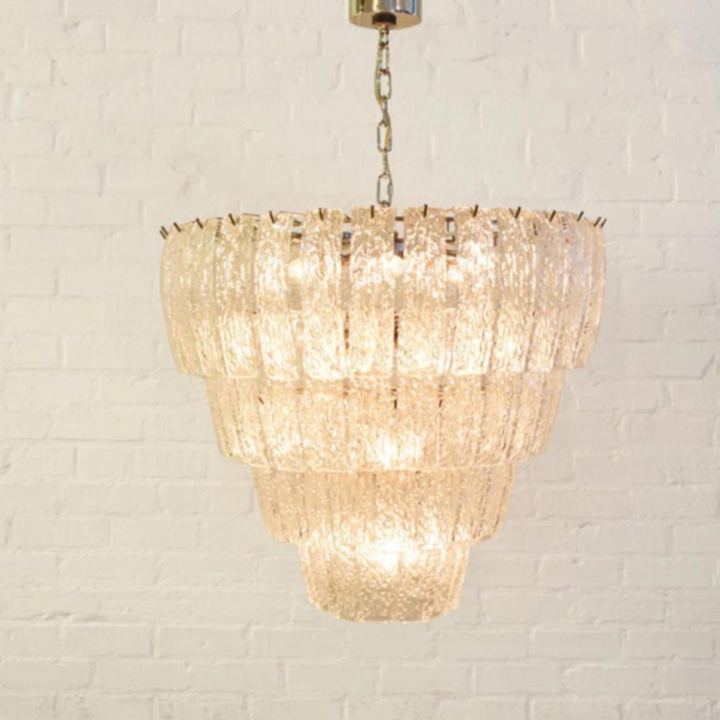 Luxe - GLORIA Venetian Cristale Glass Four Tier Chandelier 30