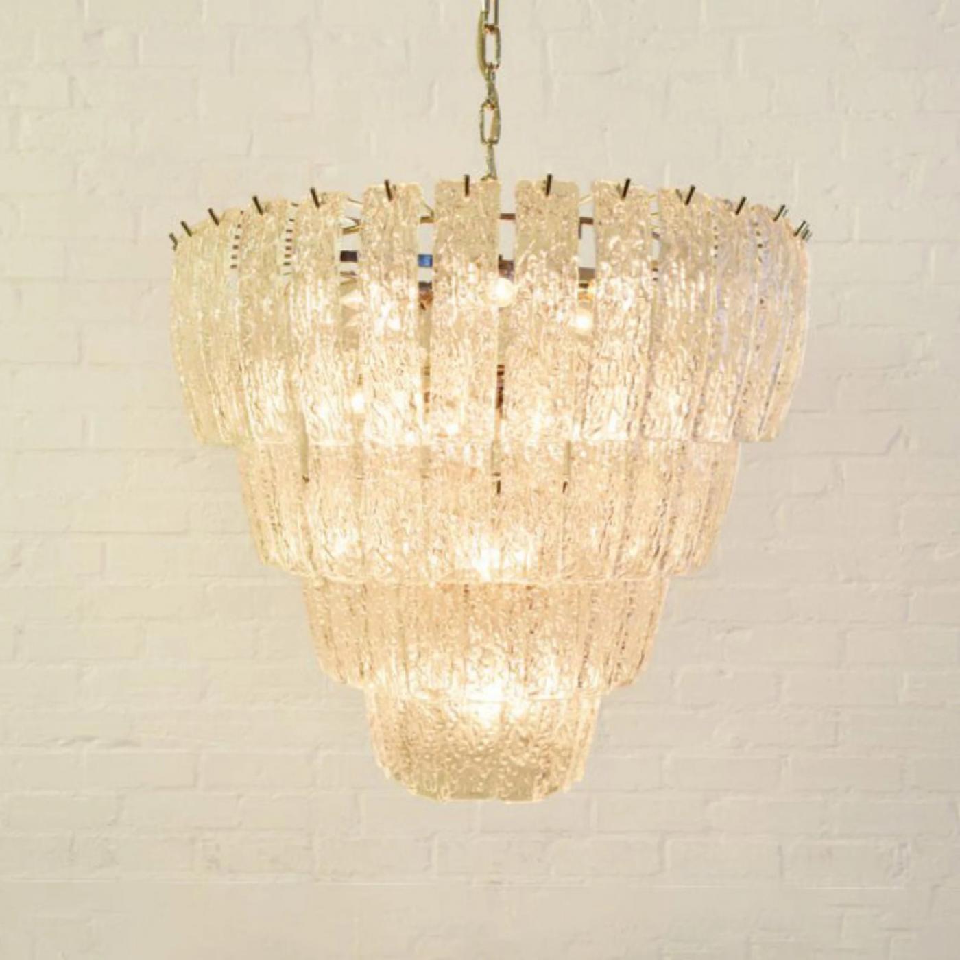 Luxe - GLORIA Venetian Cristale Glass Four Tier Chandelier 30