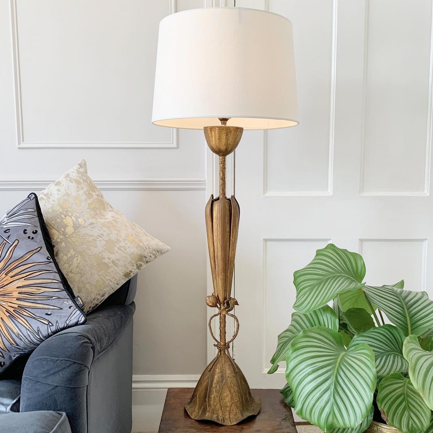 Marbro Lamp Company - 1950’s Lotus Flower American Table Lamp by the ...