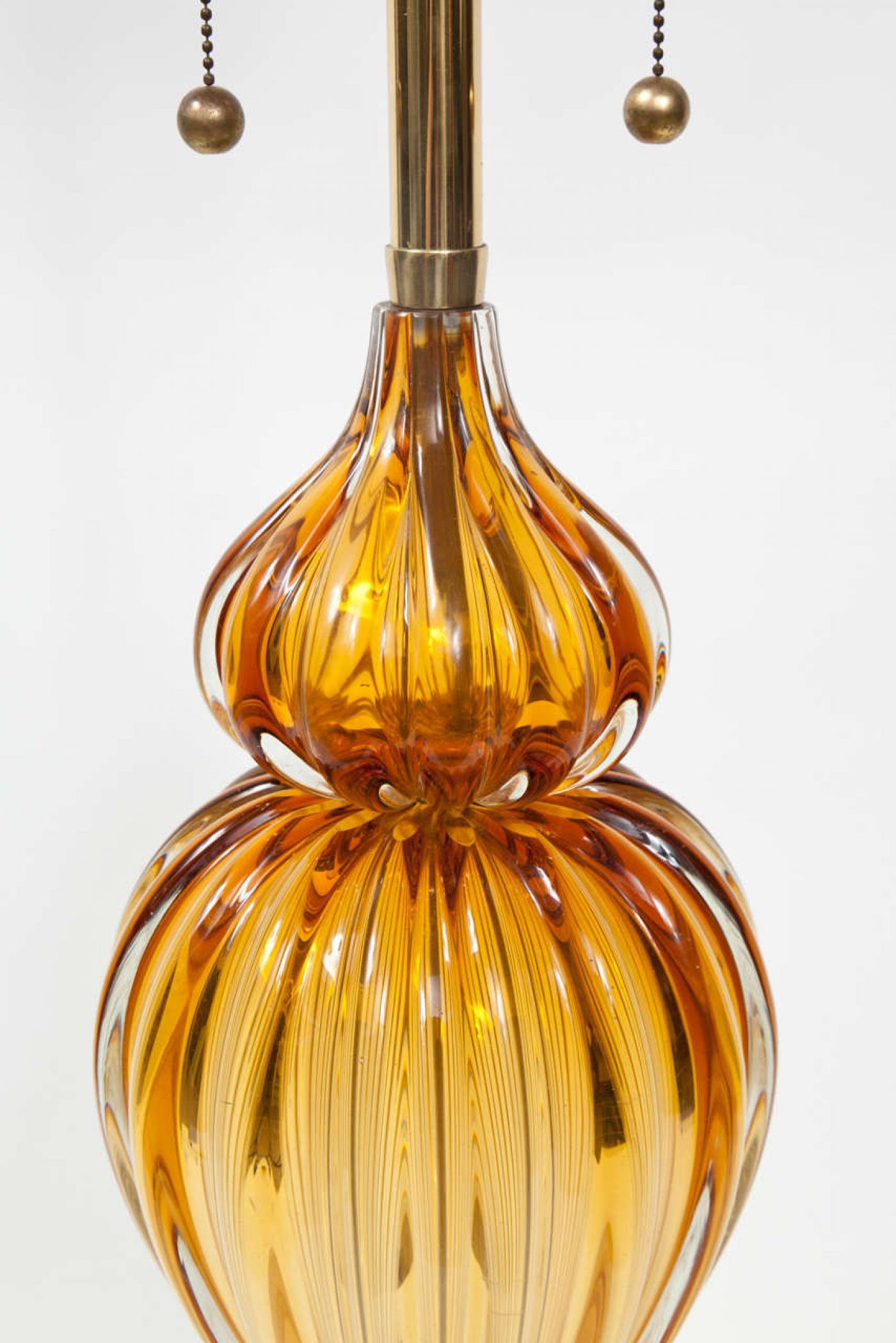 Marbro Lamp Company - Pair of Murano Glass Lamps by Marbro