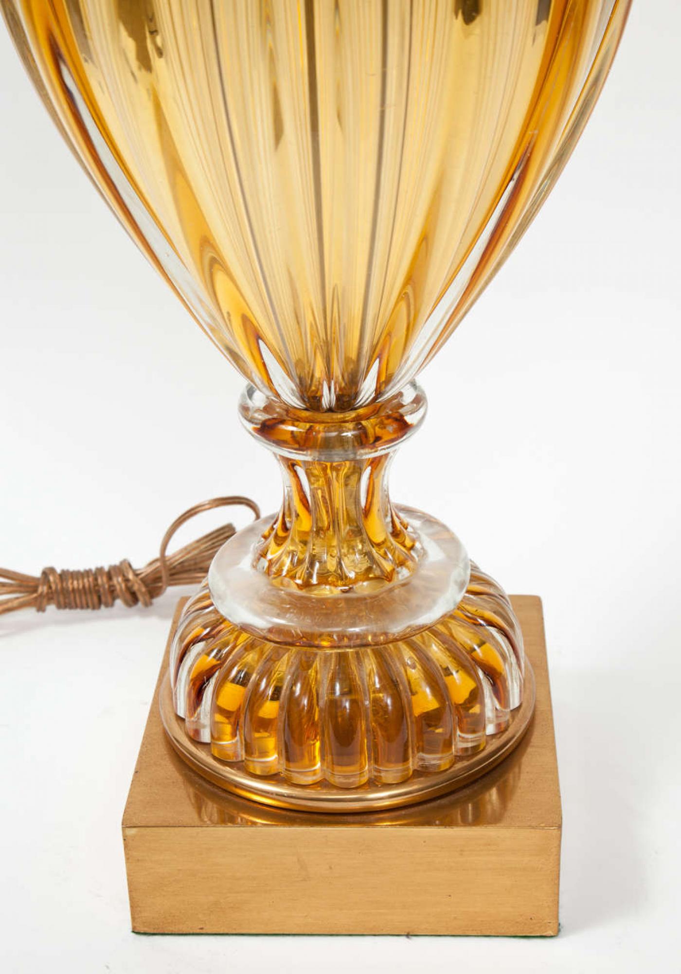 Marbro Lamp Company - Pair of Murano Glass Lamps by Marbro