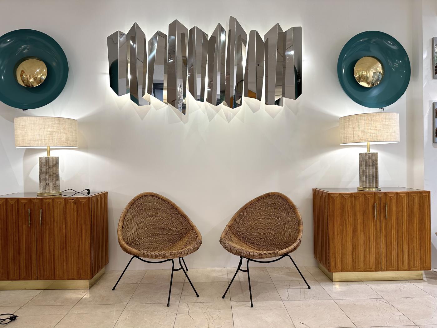 Mario Torregiani - Large Wall Lamp Sconce Metal Sculpture by Mario ...