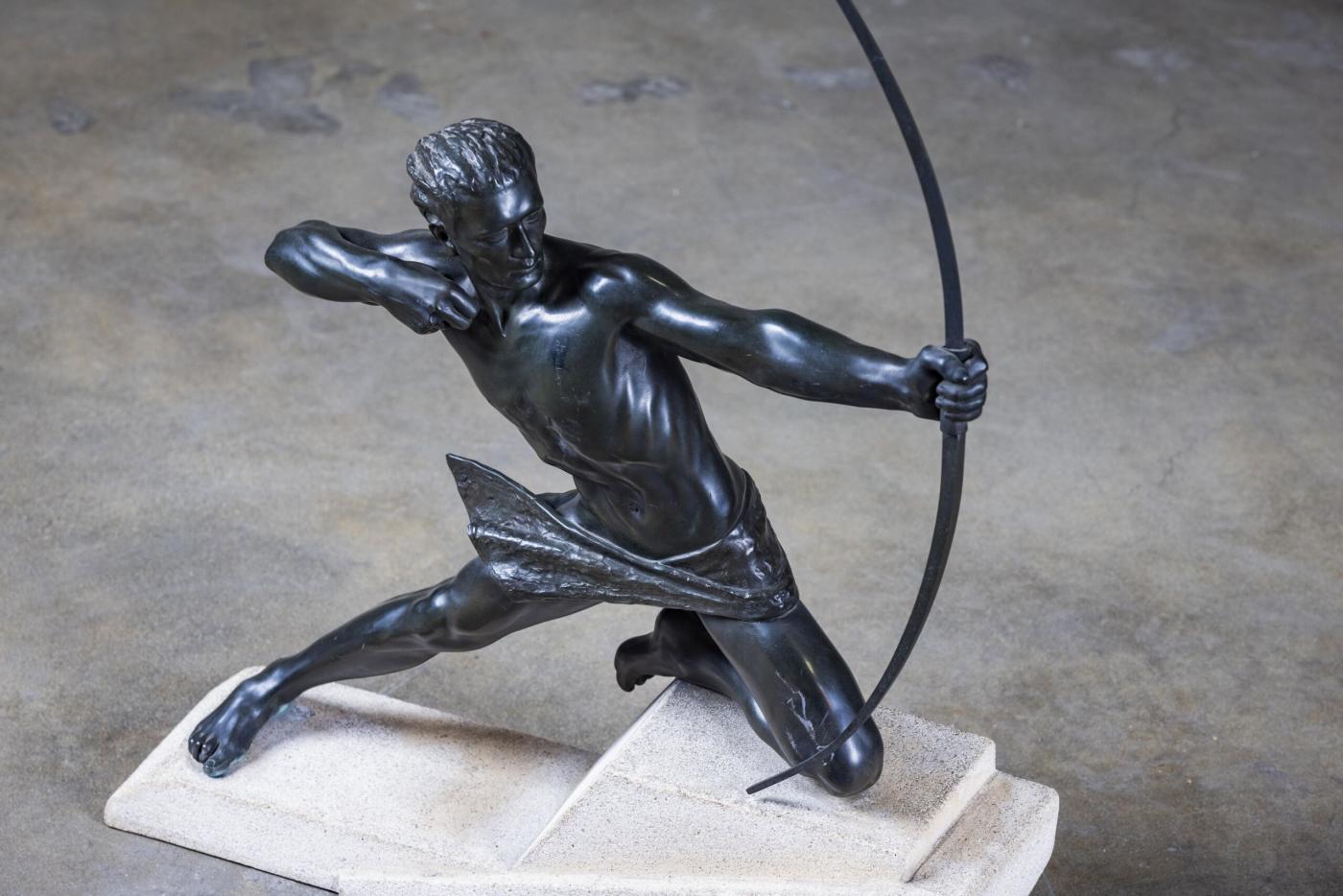 Max Le Verrier - BRONZE ART DECO ARCHER