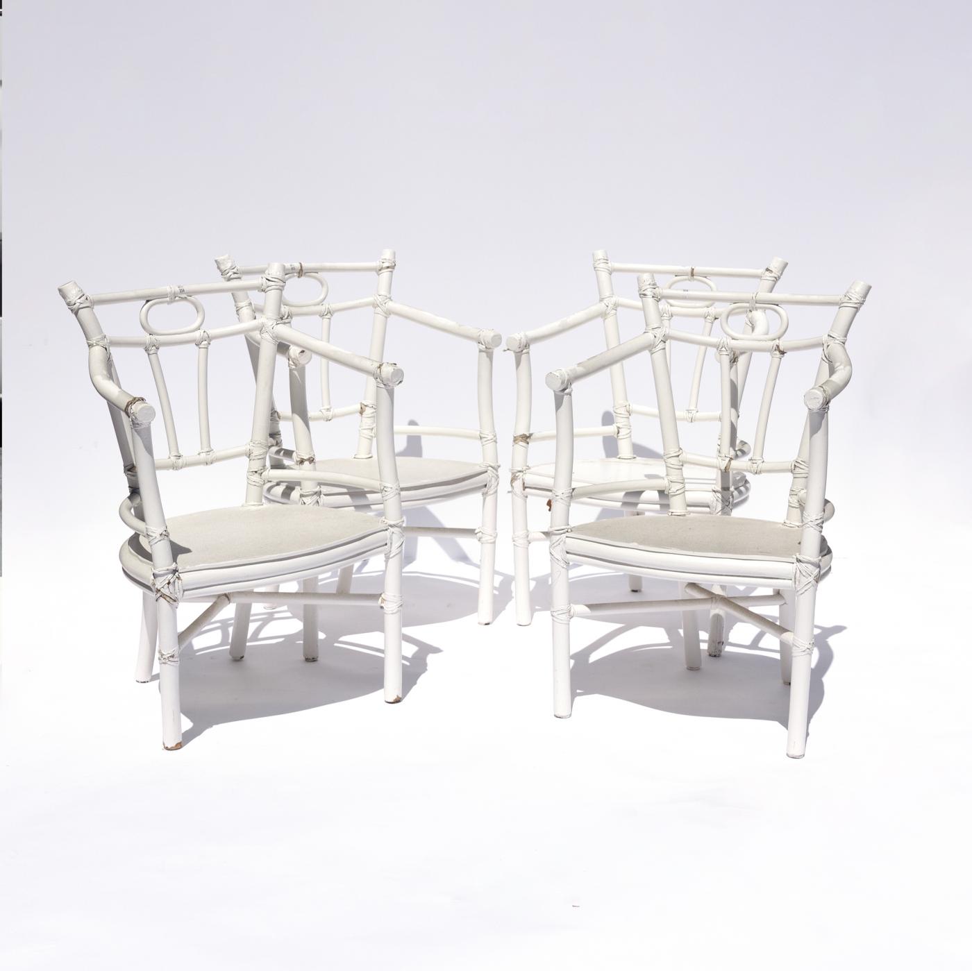 McGuire Furniture / John and Elinor McGuire - Set Of 4 Vintage Mcguire ...