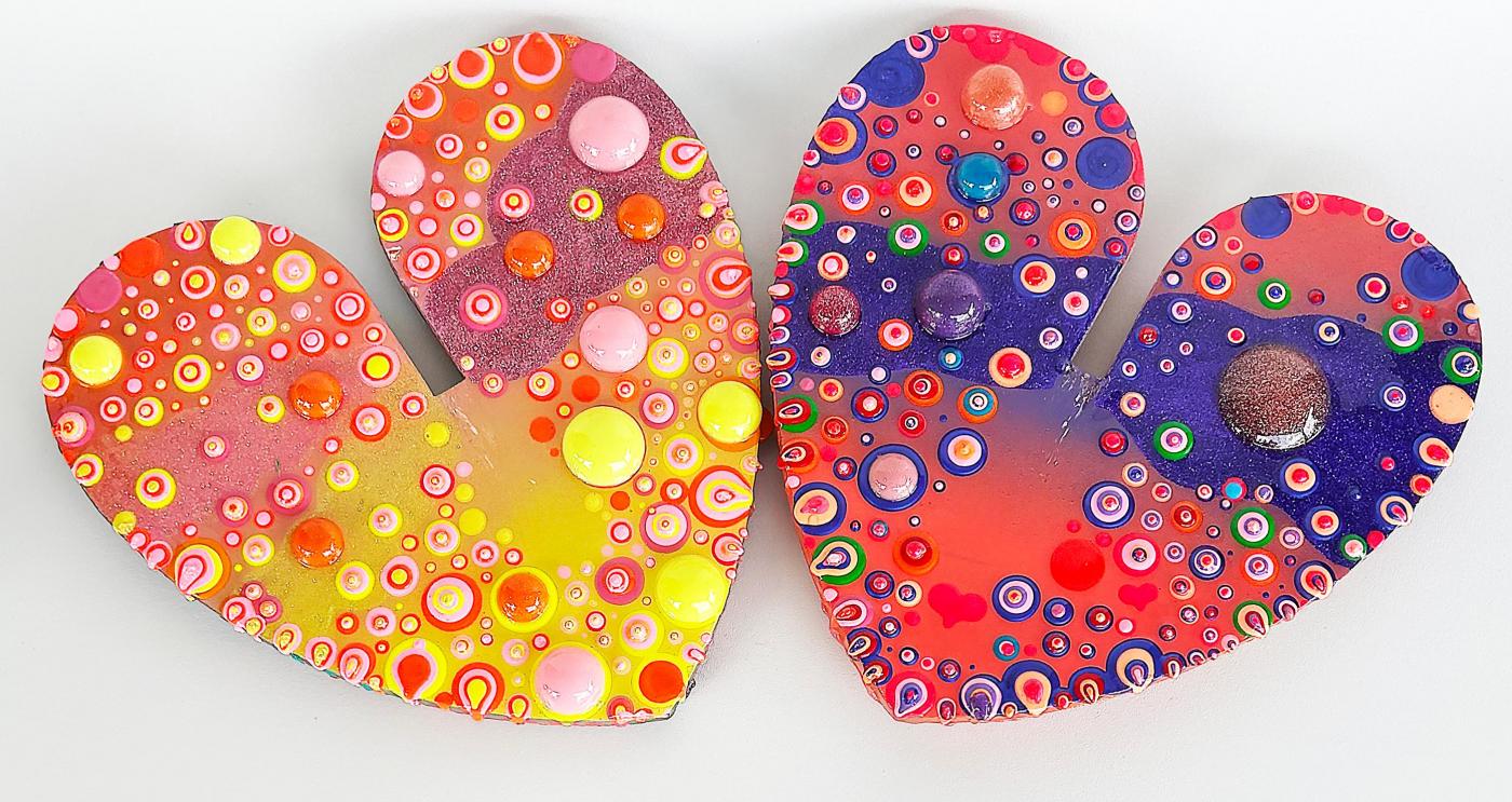 Michael Gitter - Acrylic, Epoxy "Love Sculpture", Artists Michael ...