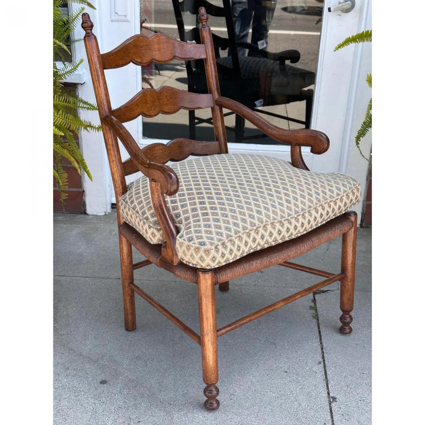 Minton-Spidell - Minton Spidell French Country Ladder Back Arm Chair W ...