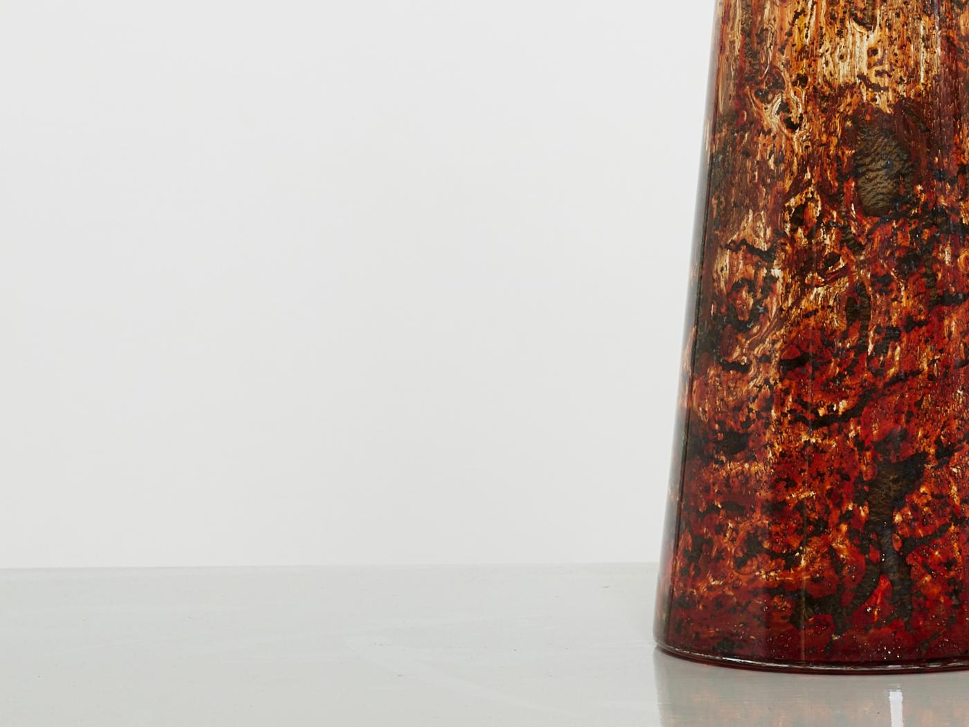 Murano Glass - Large Murano glass inclusion vase 1970