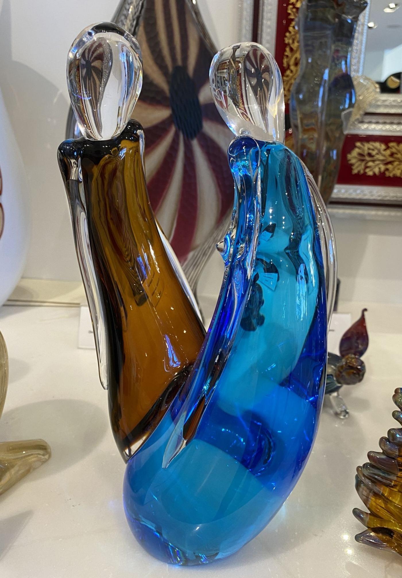 Murano Glass - Lovers Murano Glass Statue