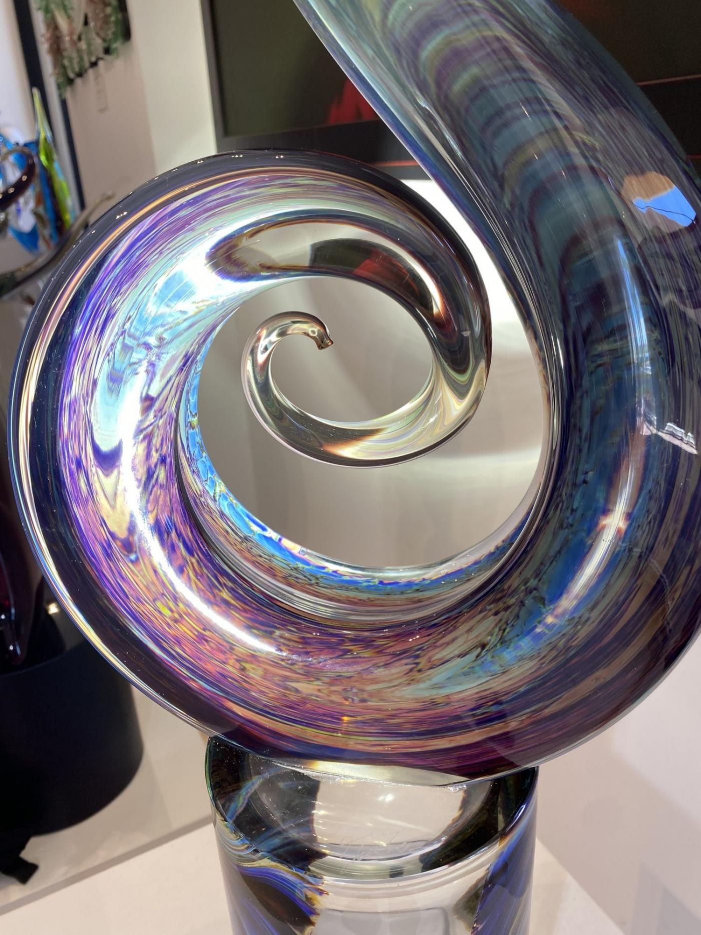Murano Glass - Spiral Murano Glass Sculpture