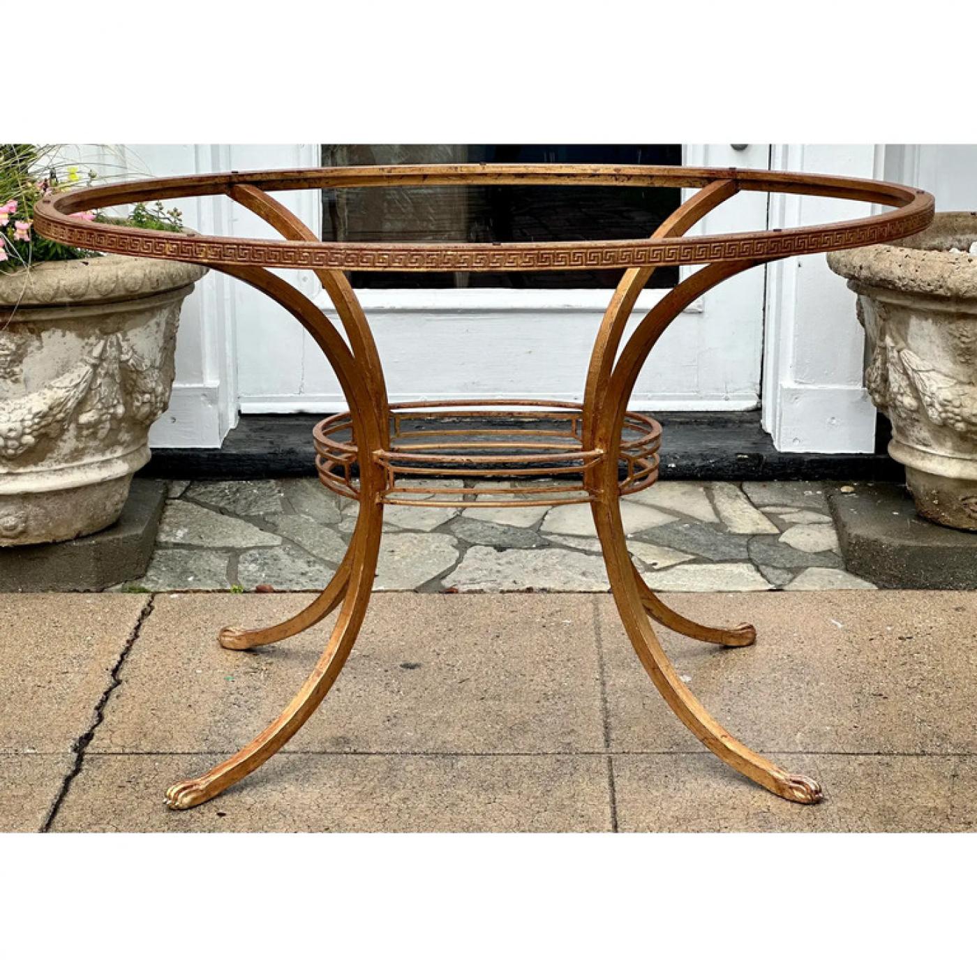 Niermann Weeks - Vintage Niermann Weeks Gilt Metal Greek Key Hoof Foot ...