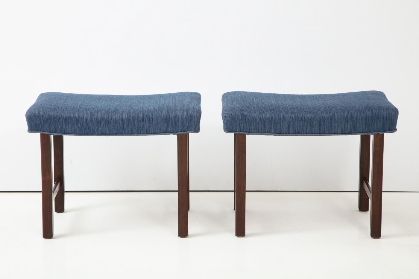 Normina A/S Møbelsnedkerier - Pair of Danish Rosewood Stools, by ...