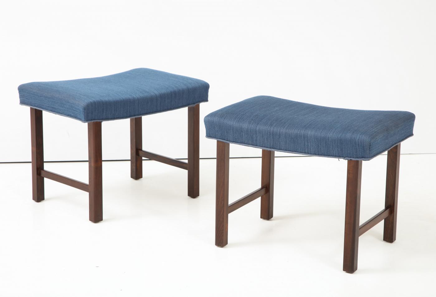 Normina A/S Møbelsnedkerier - Pair of Danish Rosewood Stools, by ...