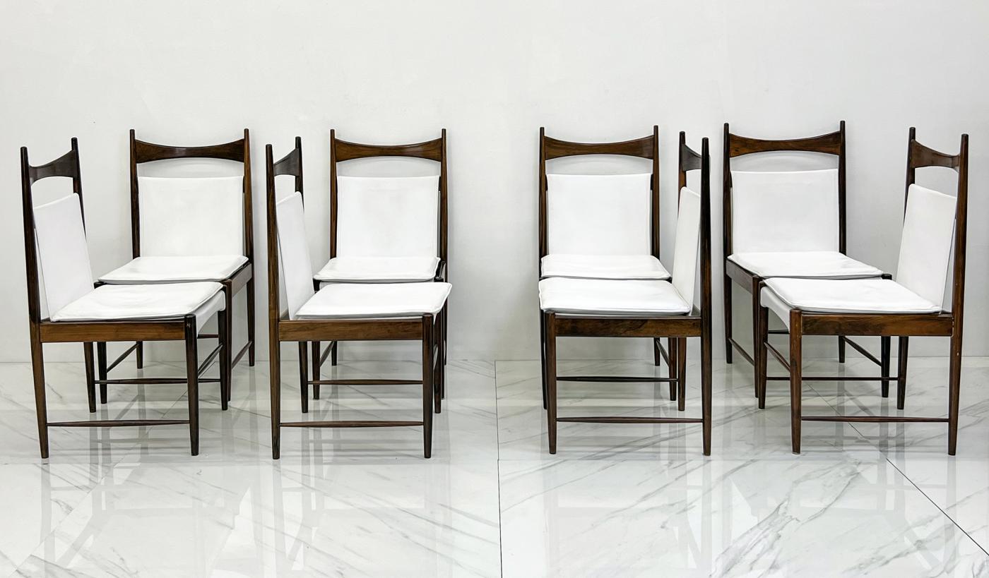 OCA - Set of 8 Rosewood Cantu Dining Chairs, Sergio Rodrigues, OCA ...