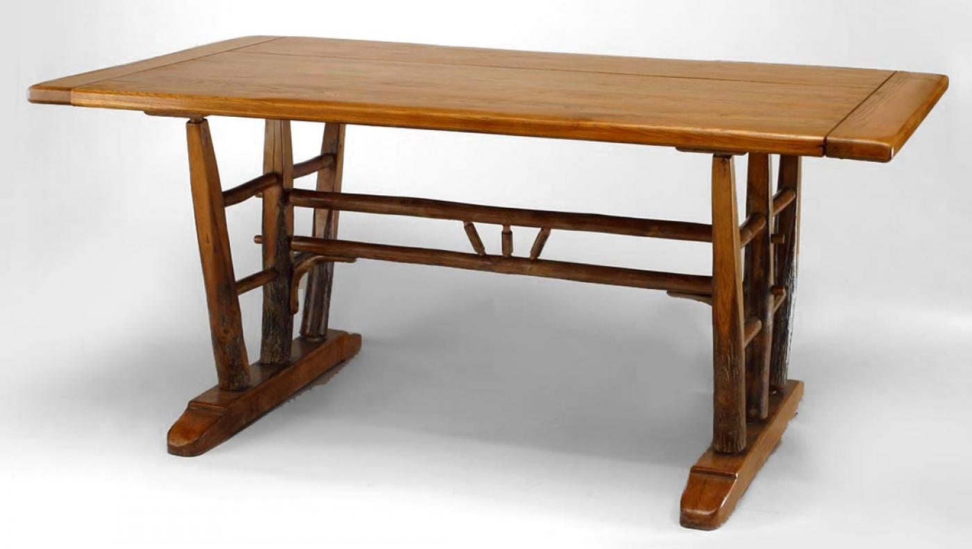 Old Hickory Furniture Co. - Rustic Old Hickory Dining Table