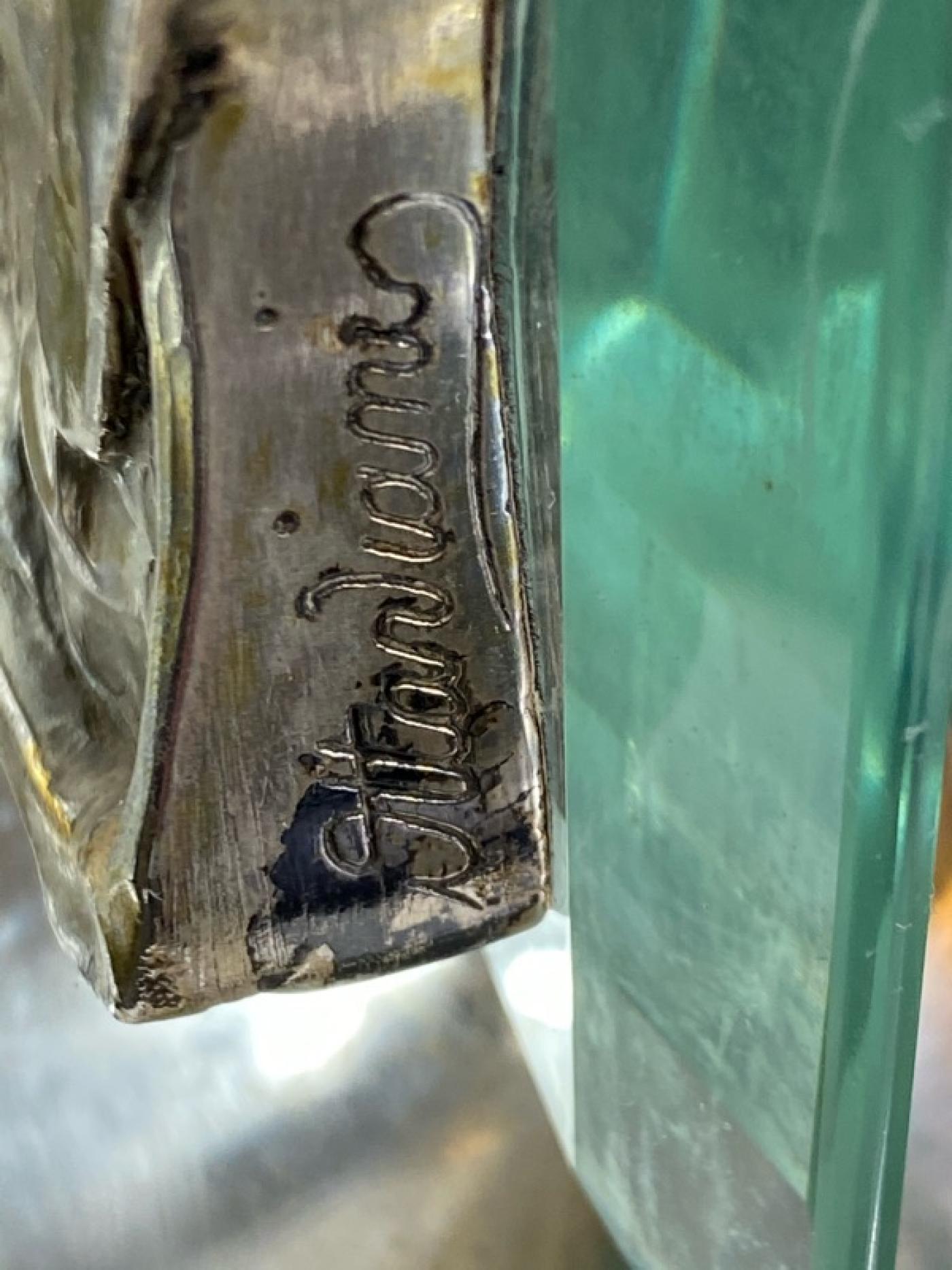 Ottaviani - EXCEPTIONAL SILVER ,MURANO GLASS AND MARBLE LAMP BY OTTAVIANI