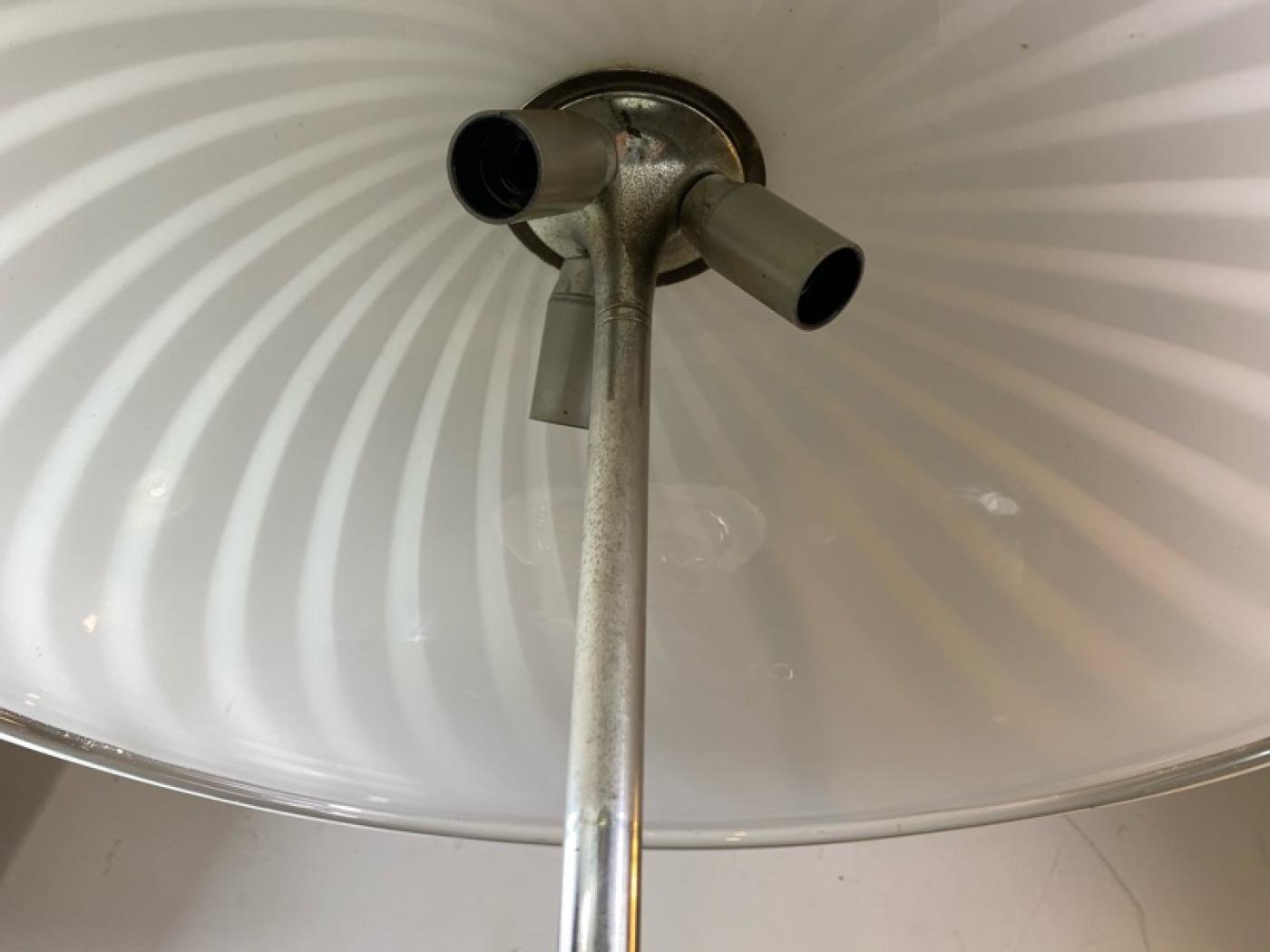 Ottaviani - EXCEPTIONAL SILVER ,MURANO GLASS AND MARBLE LAMP BY OTTAVIANI