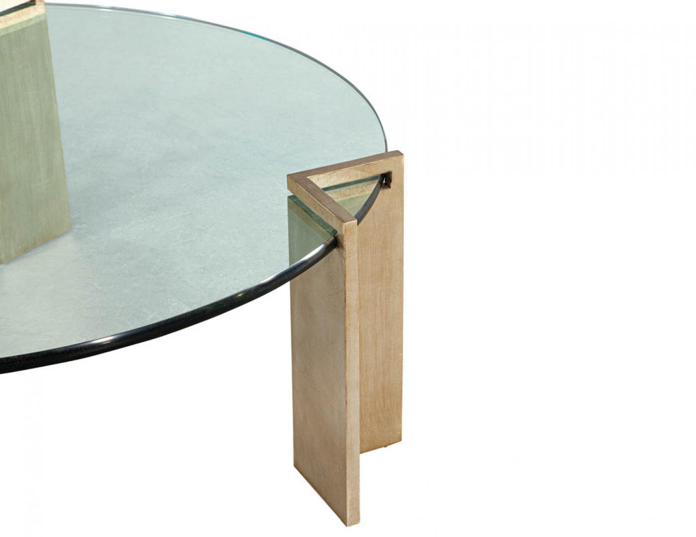 Pace Collection - Modern Round Metal and Glass Coffee Table by PACE ...