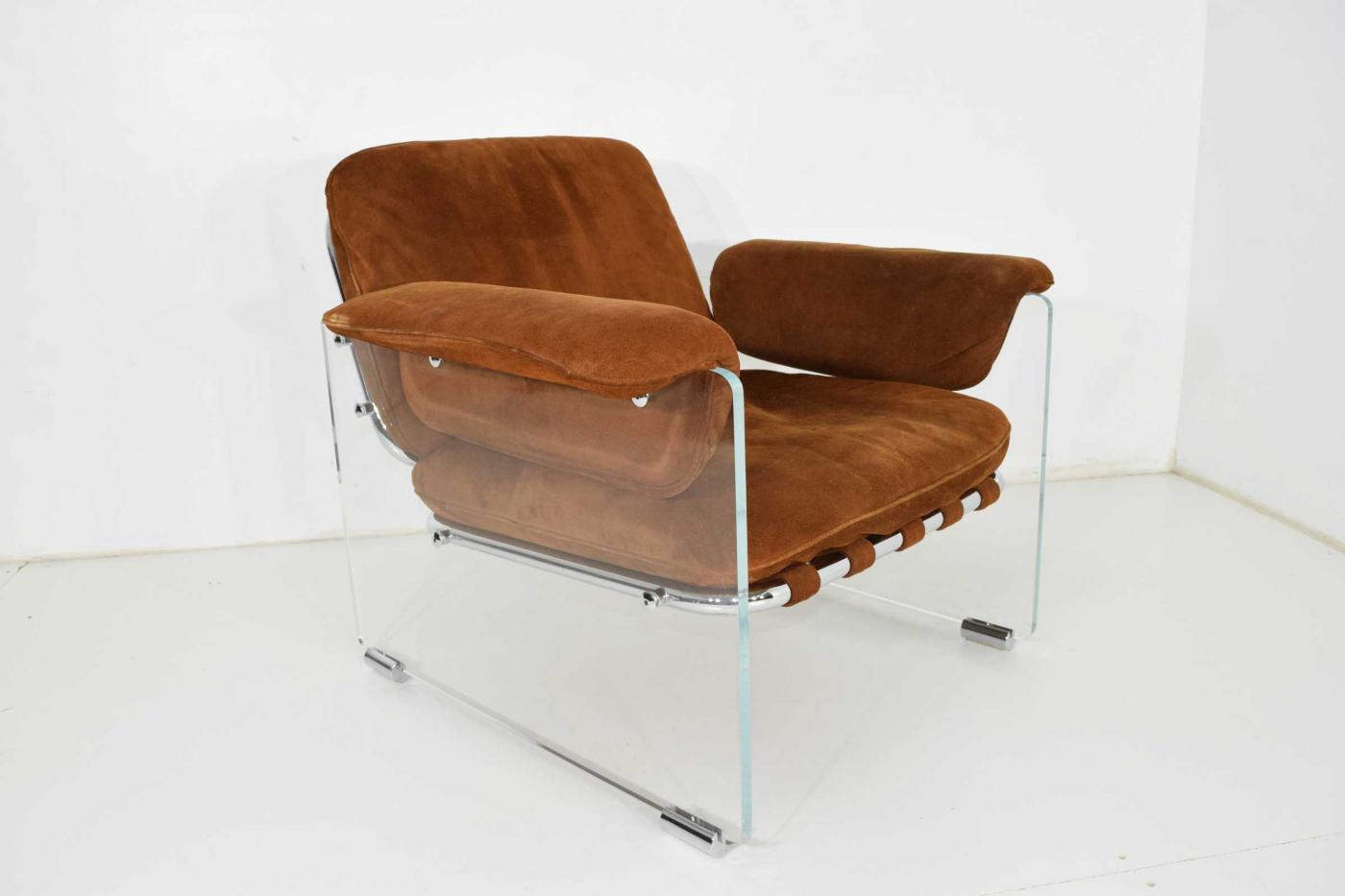 Pace Collection - Pace Collection Argenta Lucite Lounge Chair