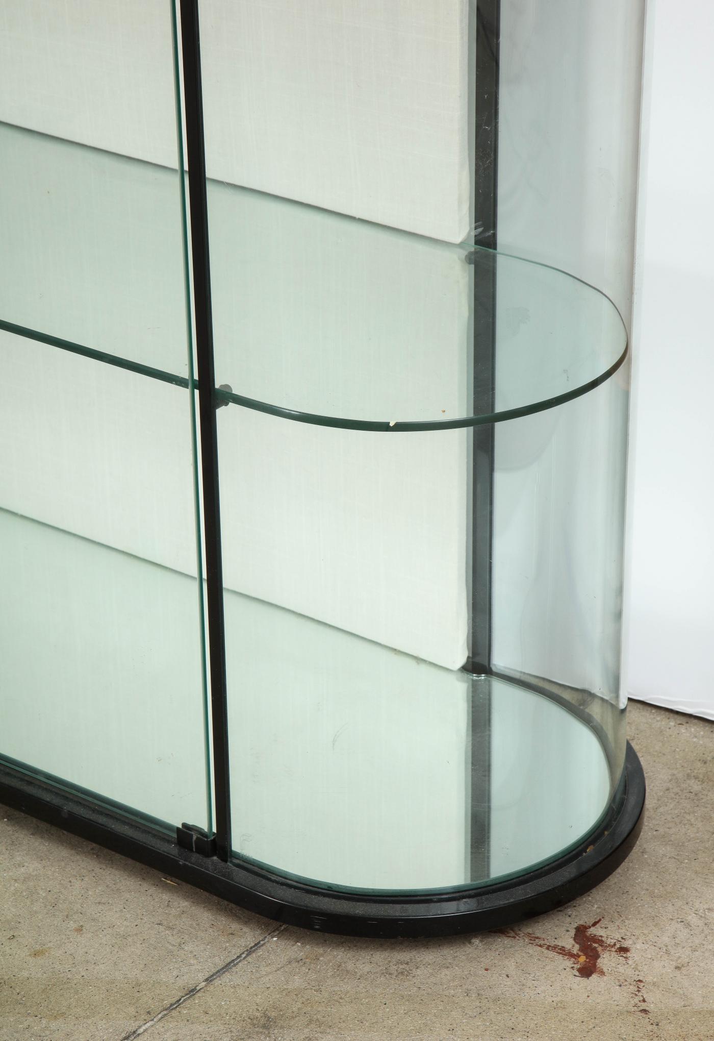 Pace Collection - Pace Display Cabinet with Contoured Glass and ...