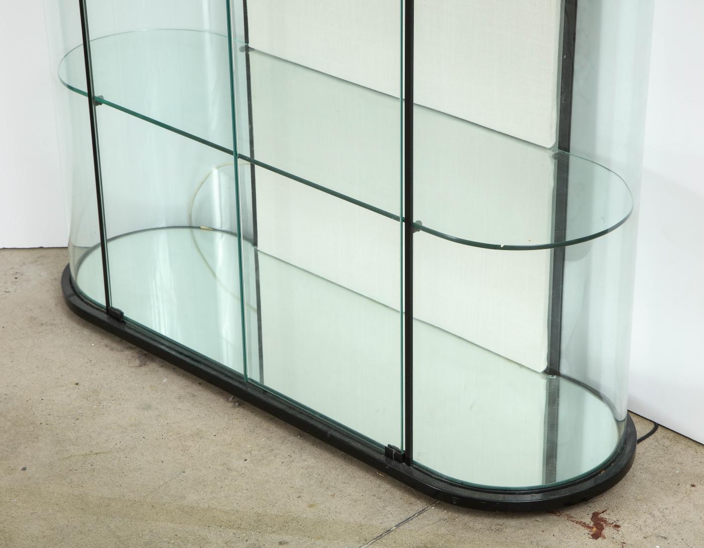 Pace Collection - Pace Display Cabinet with Contoured Glass and ...