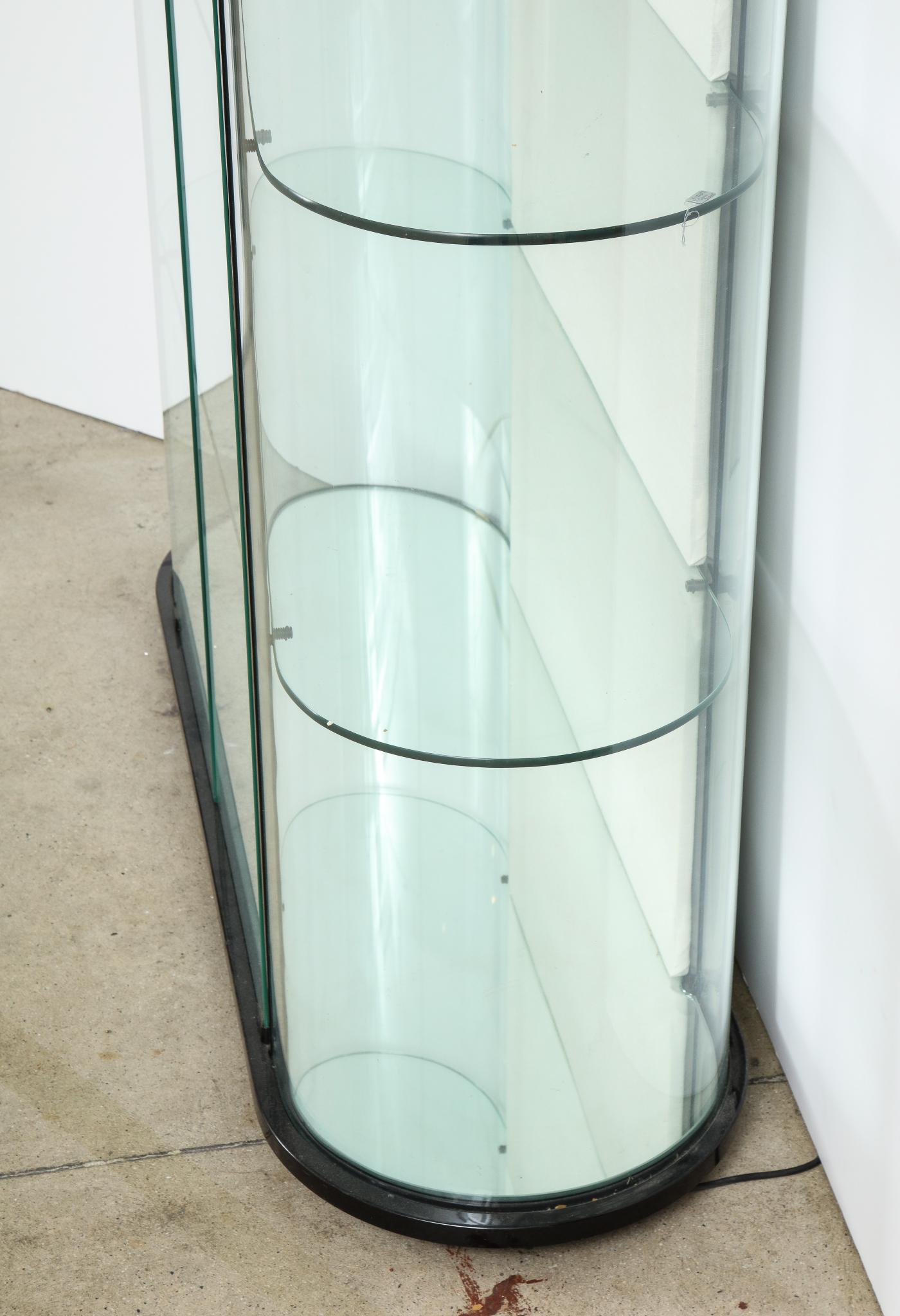 Pace Collection - Pace Display Cabinet with Contoured Glass and ...