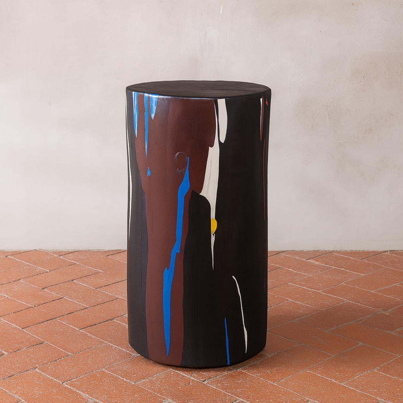 Pfeifer Studio - Chromatique Hand Painted Log Table