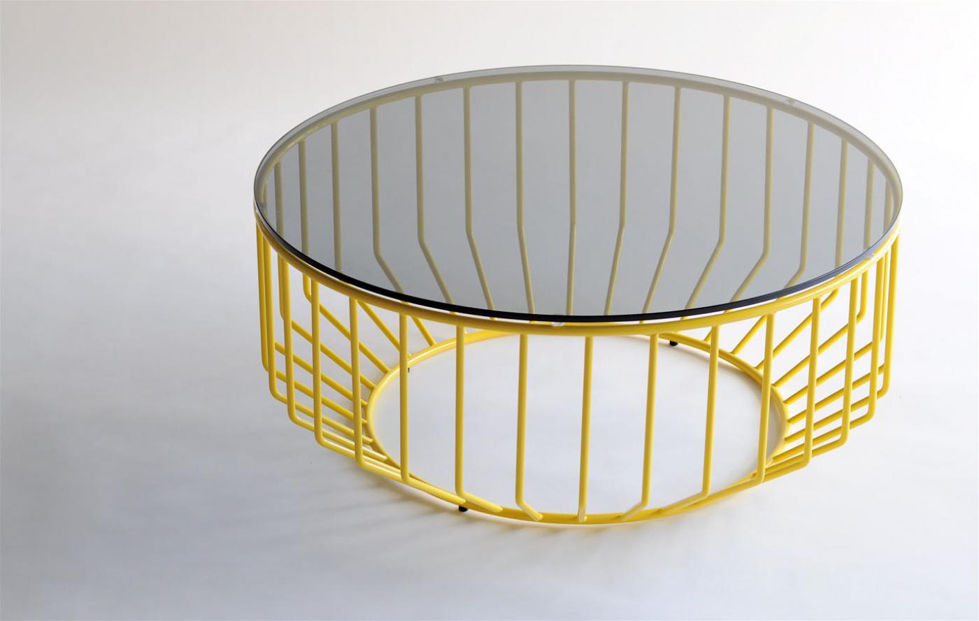 Phase Design - Wired Coffee Table - Glass Top