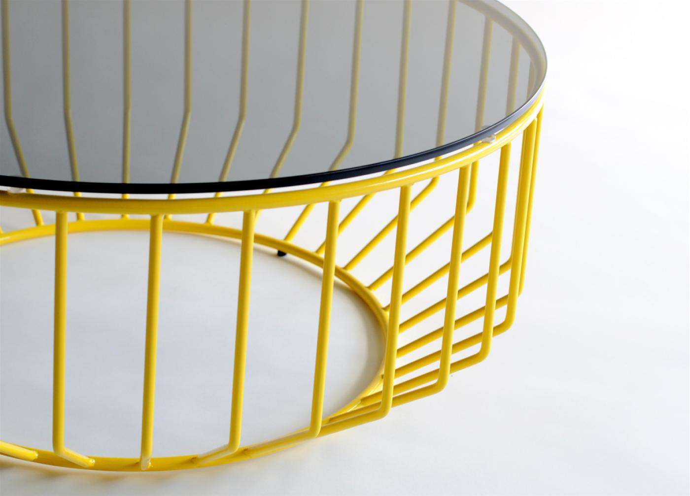 Phase Design - Wired Coffee Table - Glass Top