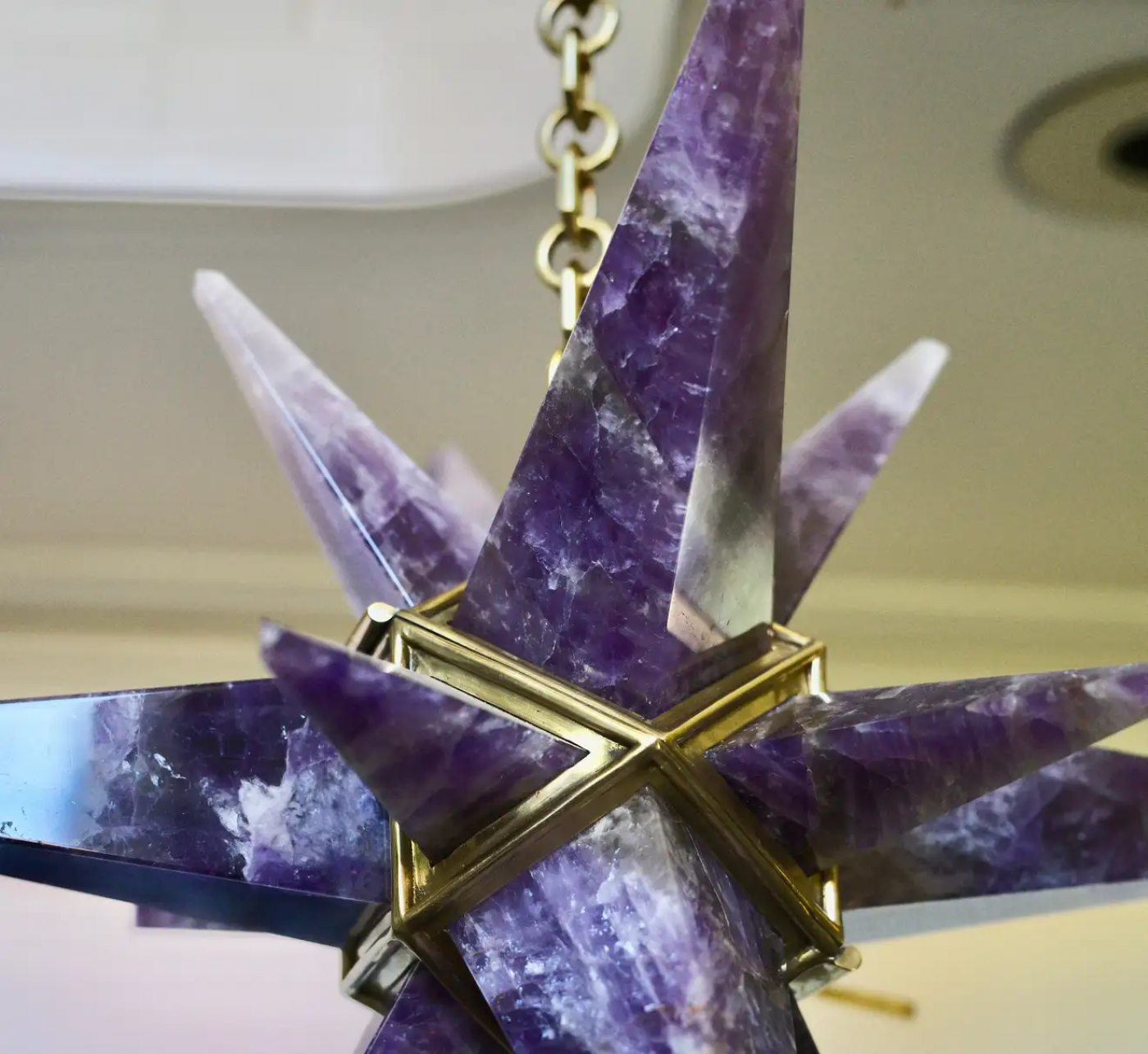 Phoenix Gallery Bespoke - Amethyst Star Pendant Light By Phoenix