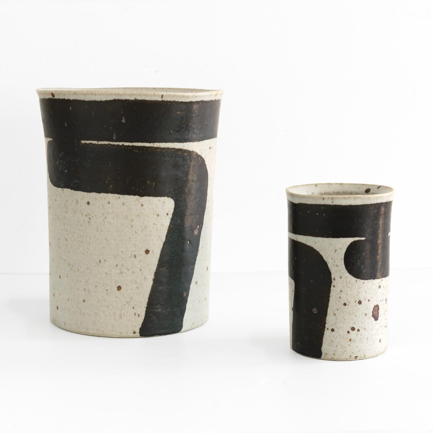 Rörstrand / Rorstrand Studio - 3 Inger Persson hand thrown vases, bold ...