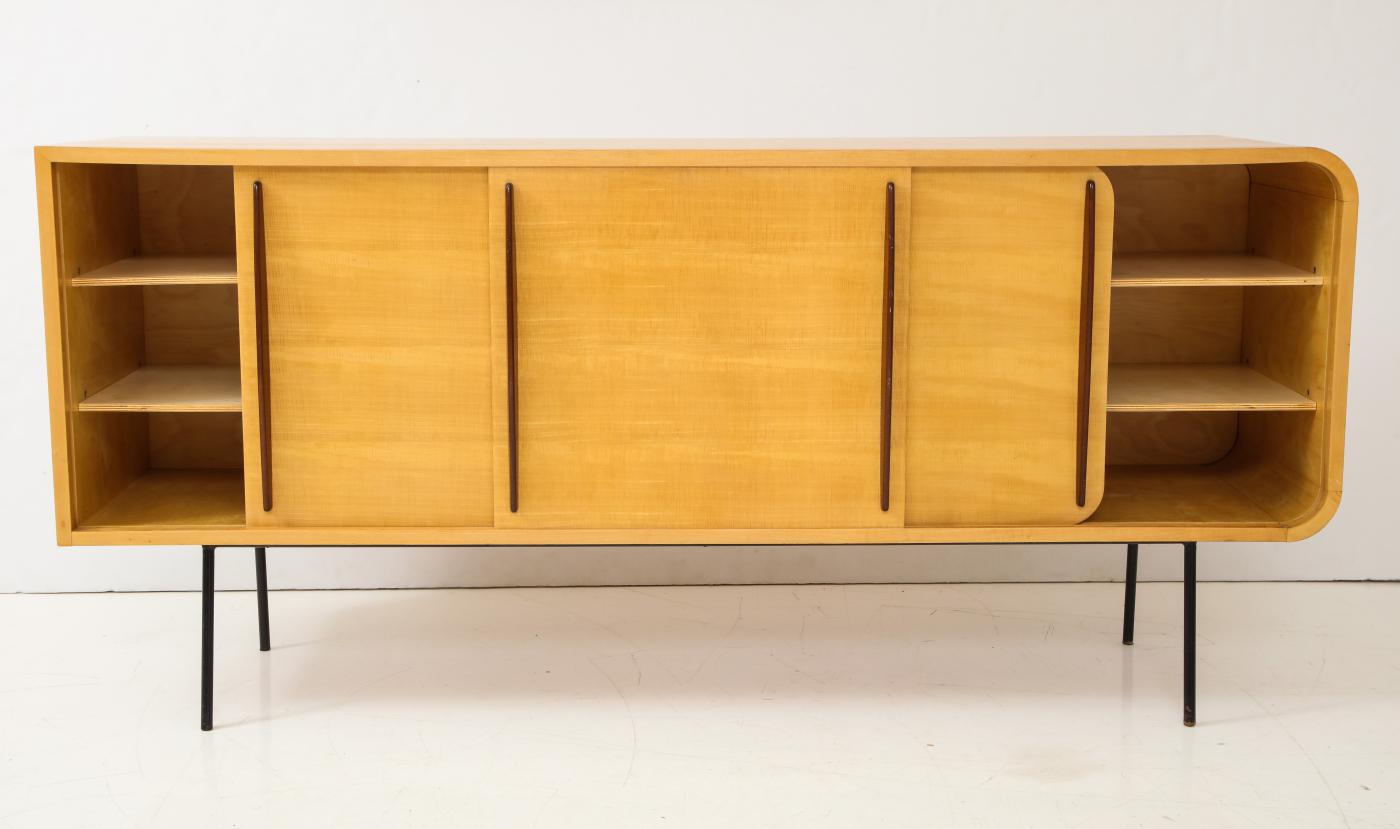 Raphael Furniture - France - Modernist Double-Faced Sycamore Credenza ...