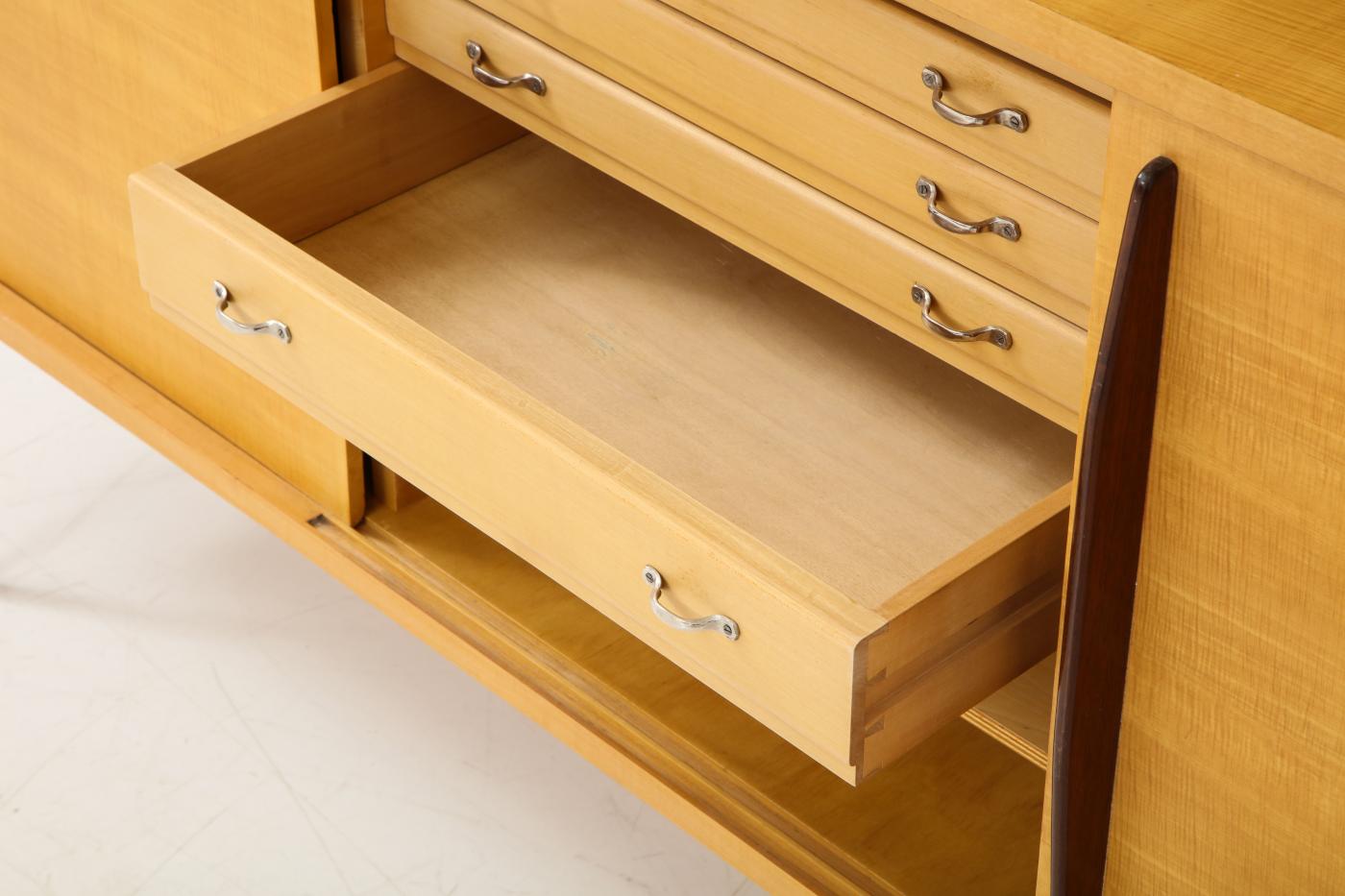 Raphael Furniture - France - Modernist Double-Faced Sycamore Credenza ...