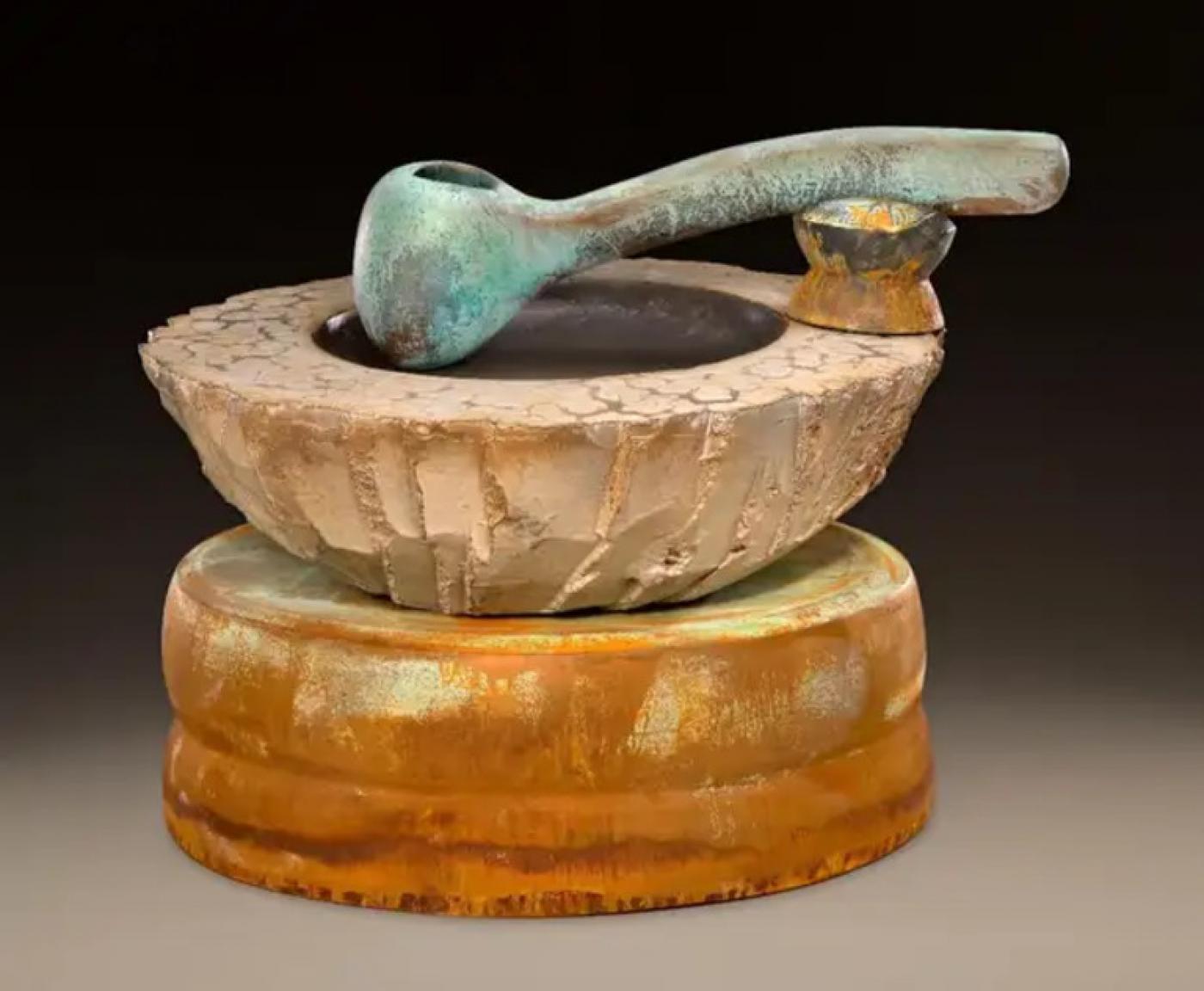 Richard A. Hirsch - Richard Hirsch Ceramic Altar Bowl with Ladle #3, 2007