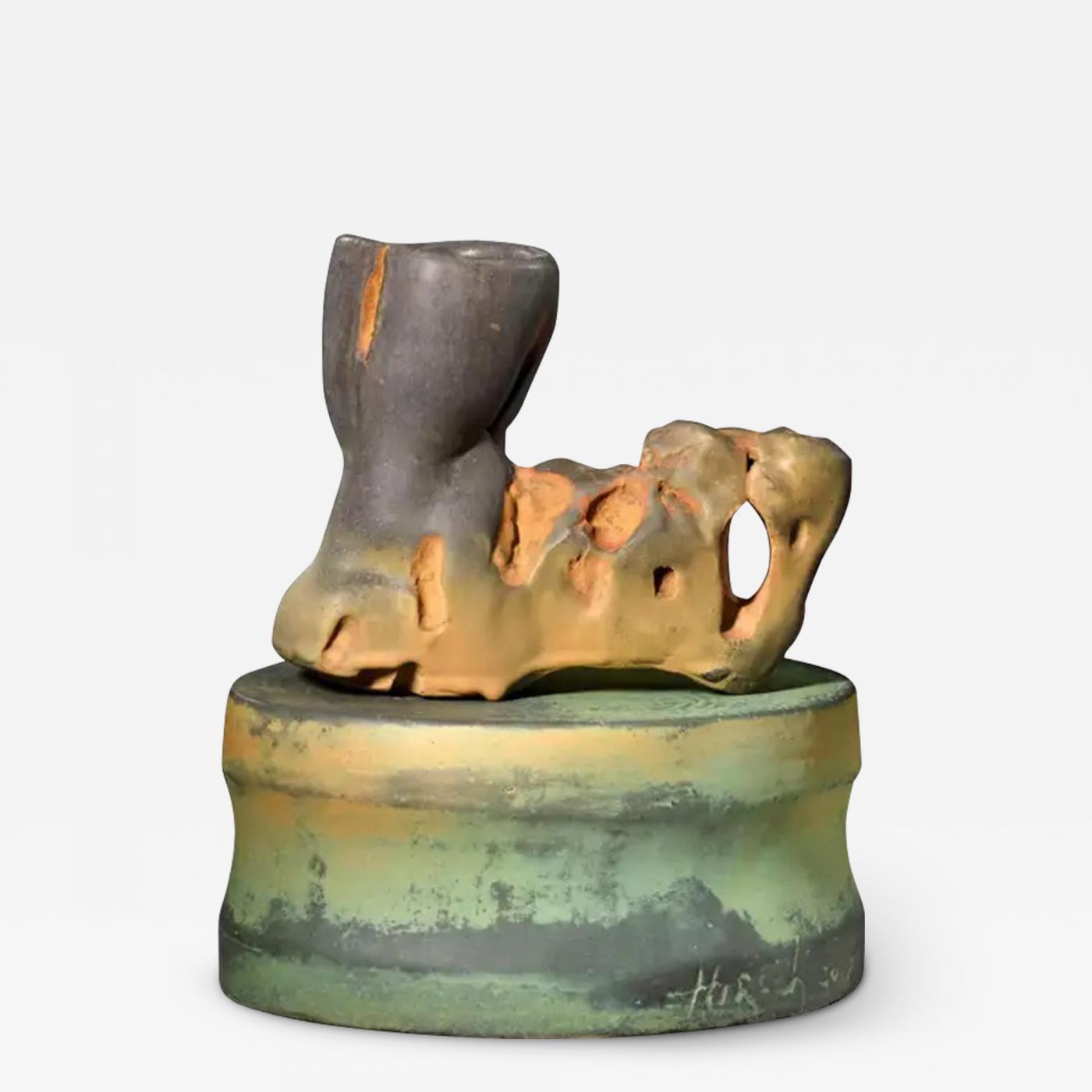 Richard A. Hirsch - Richard Hirsch Ceramic Scholar Rock Cup Sculpture ...