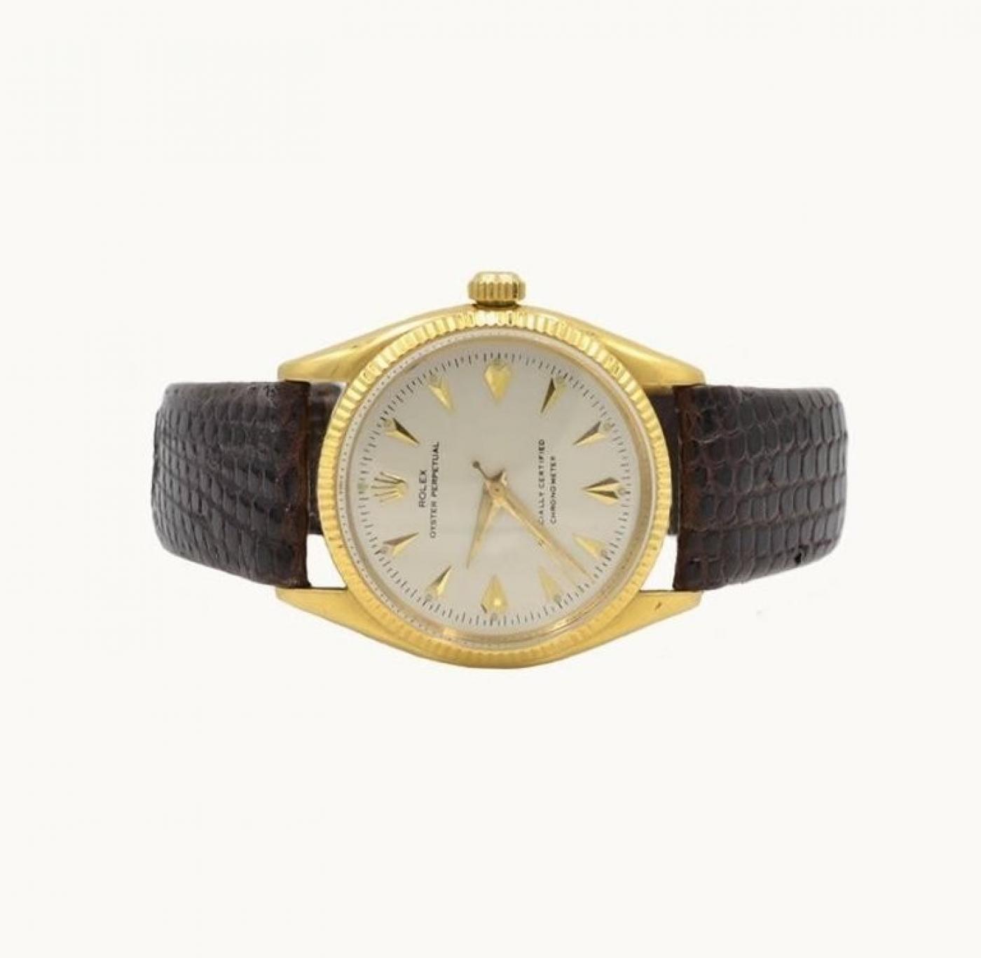 Rolex Watch Co. - ROLEX 18K GOLD OYSTER PERPETUAL CHRONOMETER ...