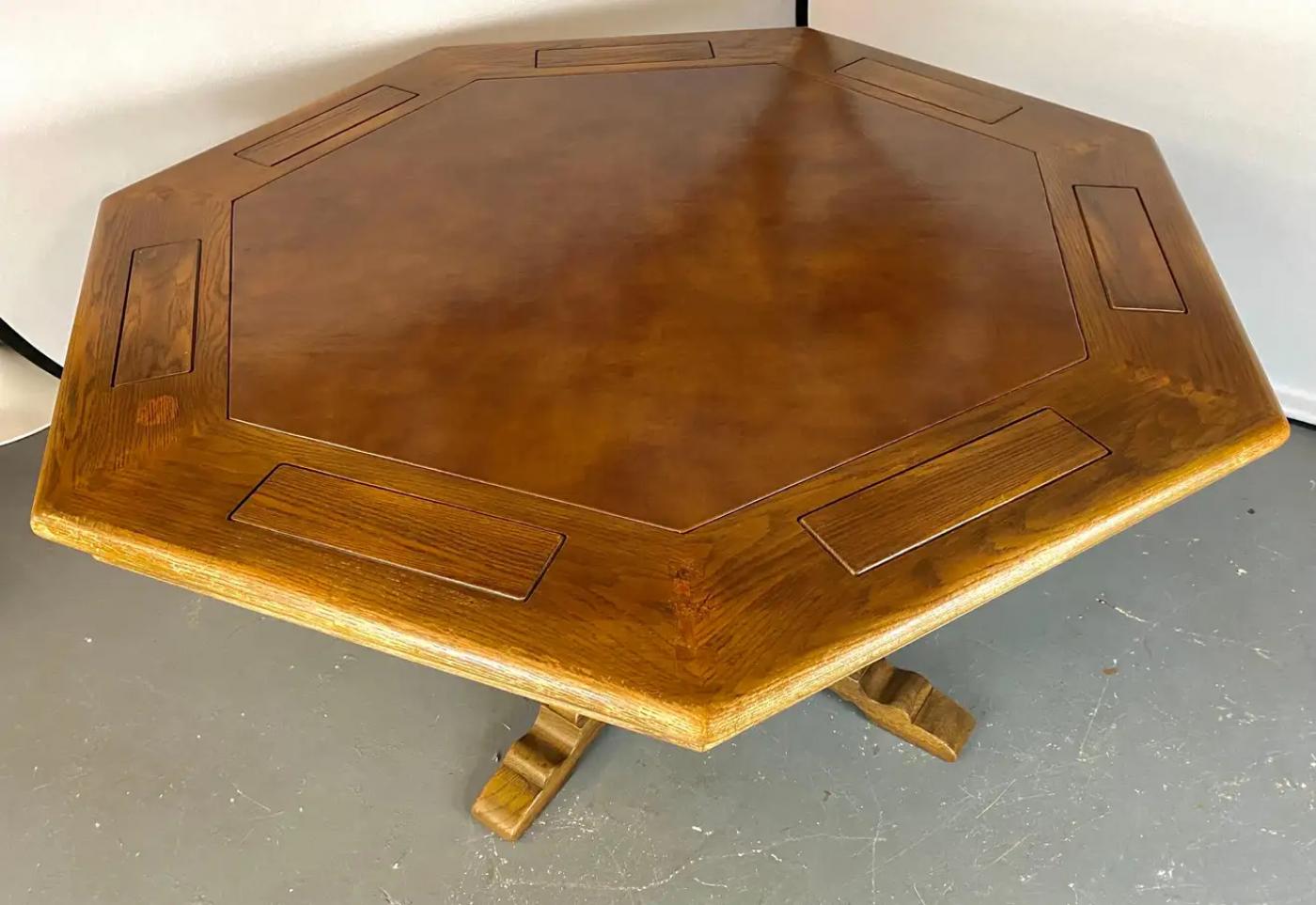 Romweber - Oak Poker Game Table by Romweber