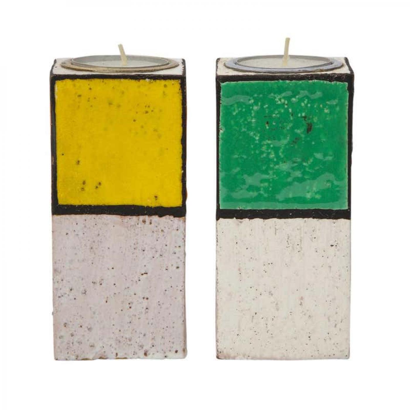 Rosenthal Netter - Rosenthal Netter Candlesticks, Ceramic, Mondrian ...