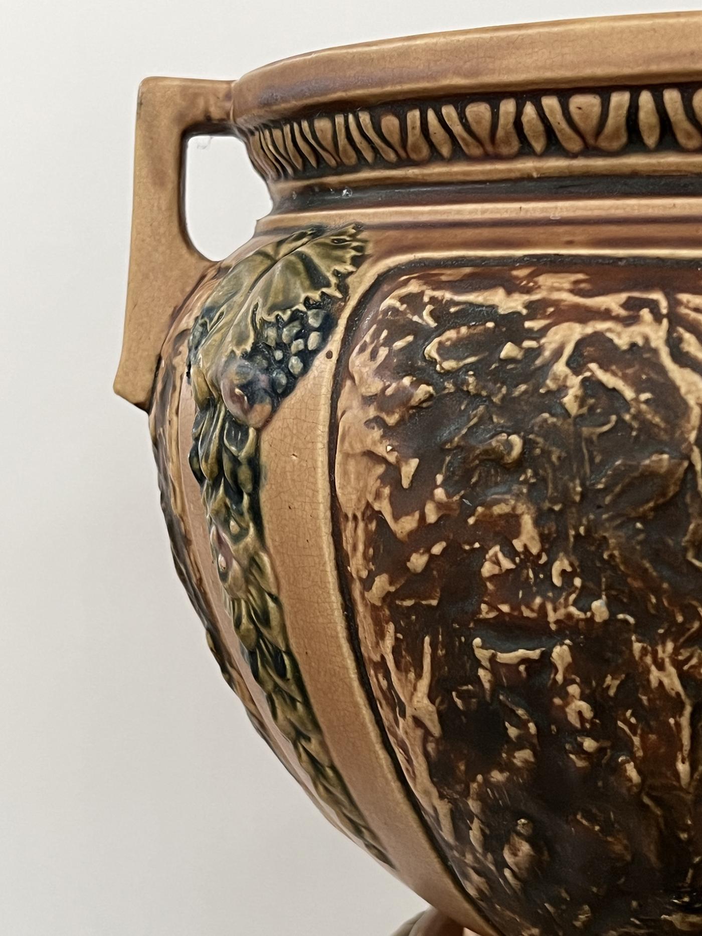 Roseville Pottery - A Roseville Pottery Florentine Pattern Jardiniere ...