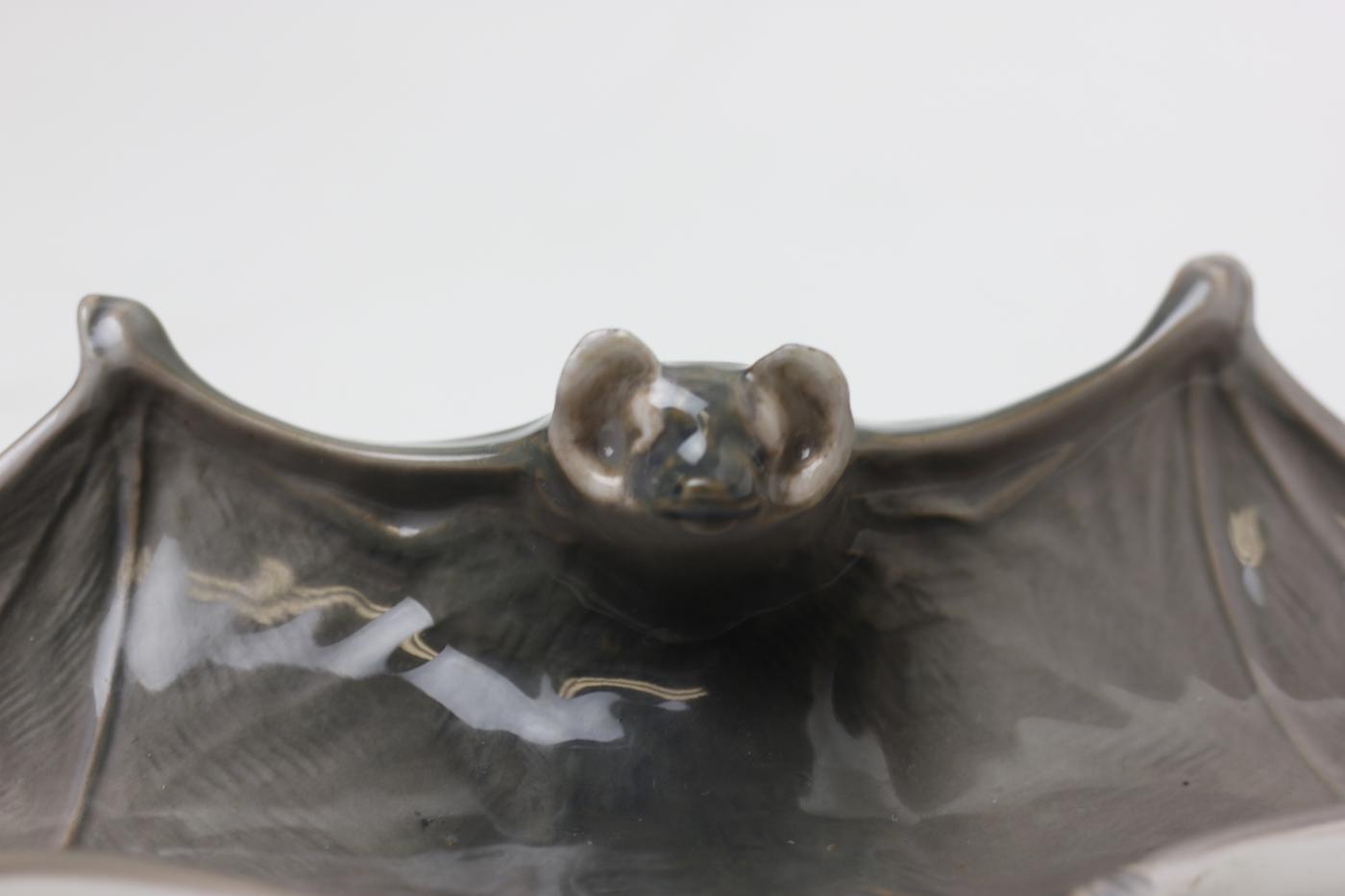 Royal Copenhagen - Royal Copenhagen Art Nouveau Porcelain Bat Pen Tray ...